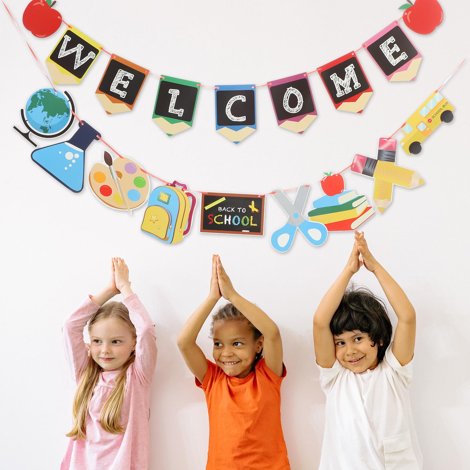 CIMAXIC 1Set Welcome Banner Party Decoration Back to School Classroom ...
