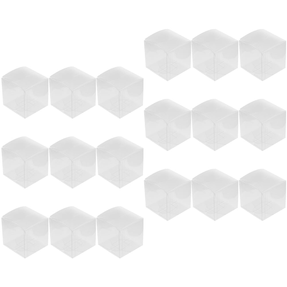 CIMAXIC 20Pcs Transparent PVC Boxes for Small Boxes for Treats 11.8X11 ...
