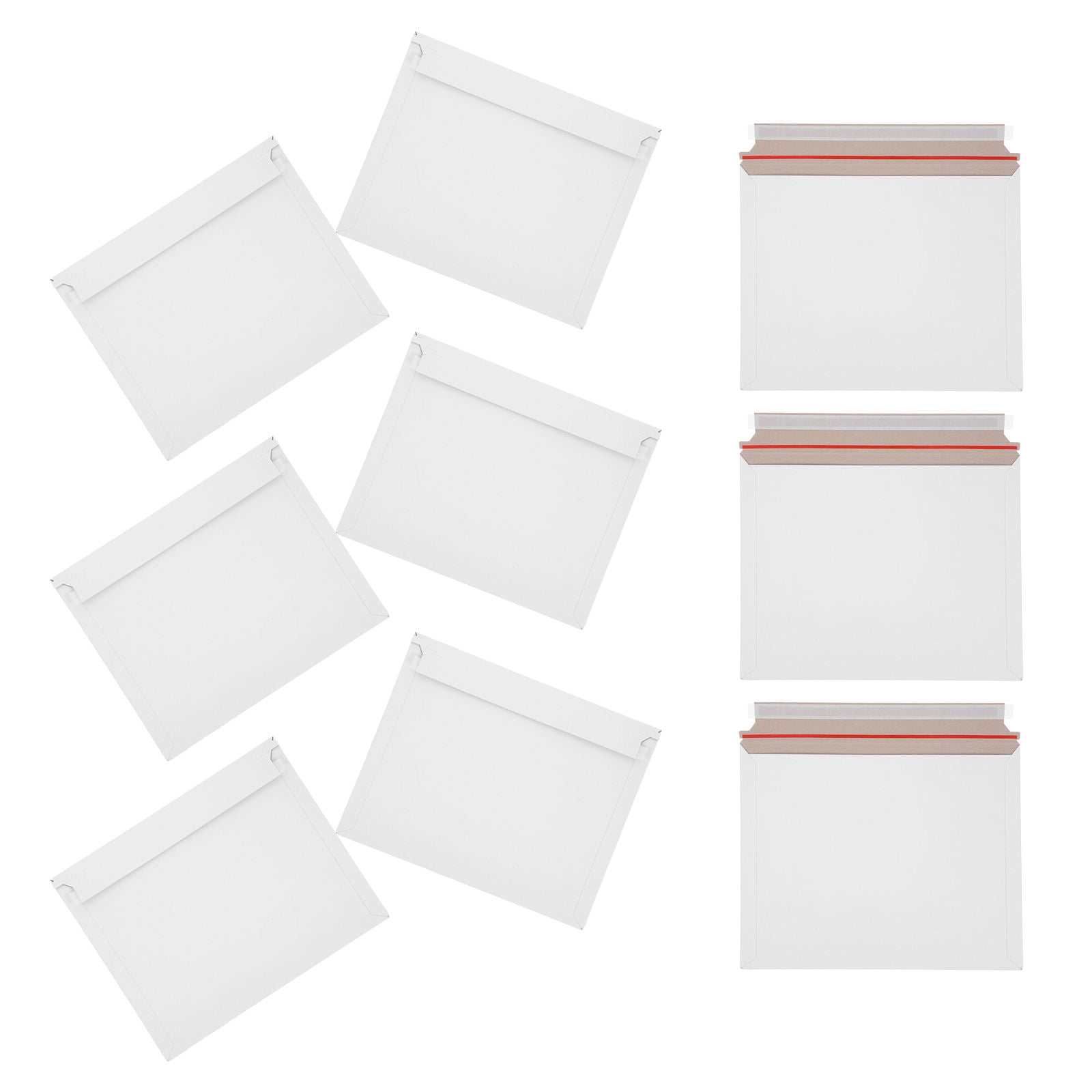CIMAXIC 20pcs Shipping Labels Pouches Flat White Cardboard Envelopes ...
