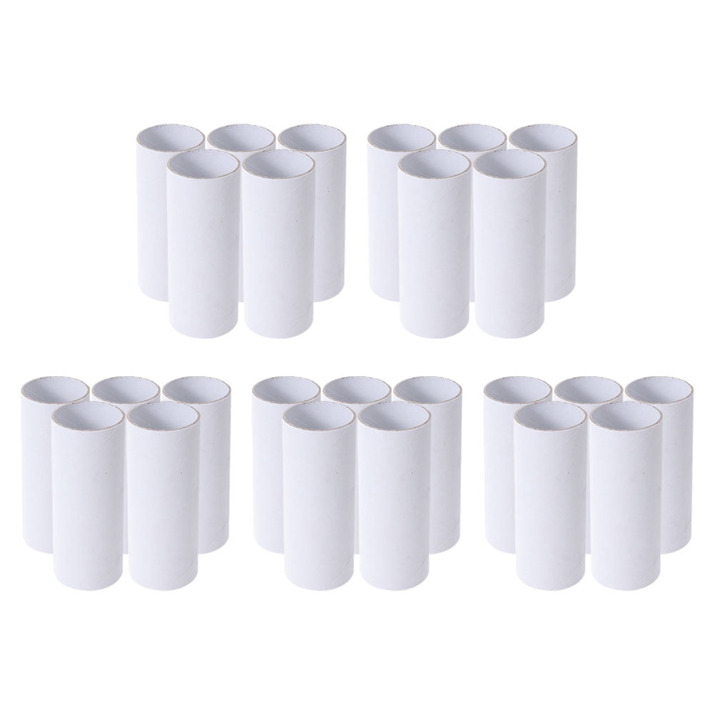CIMAXIC 25PCS Round Paper Tubes White Cardboard Supplies for ...