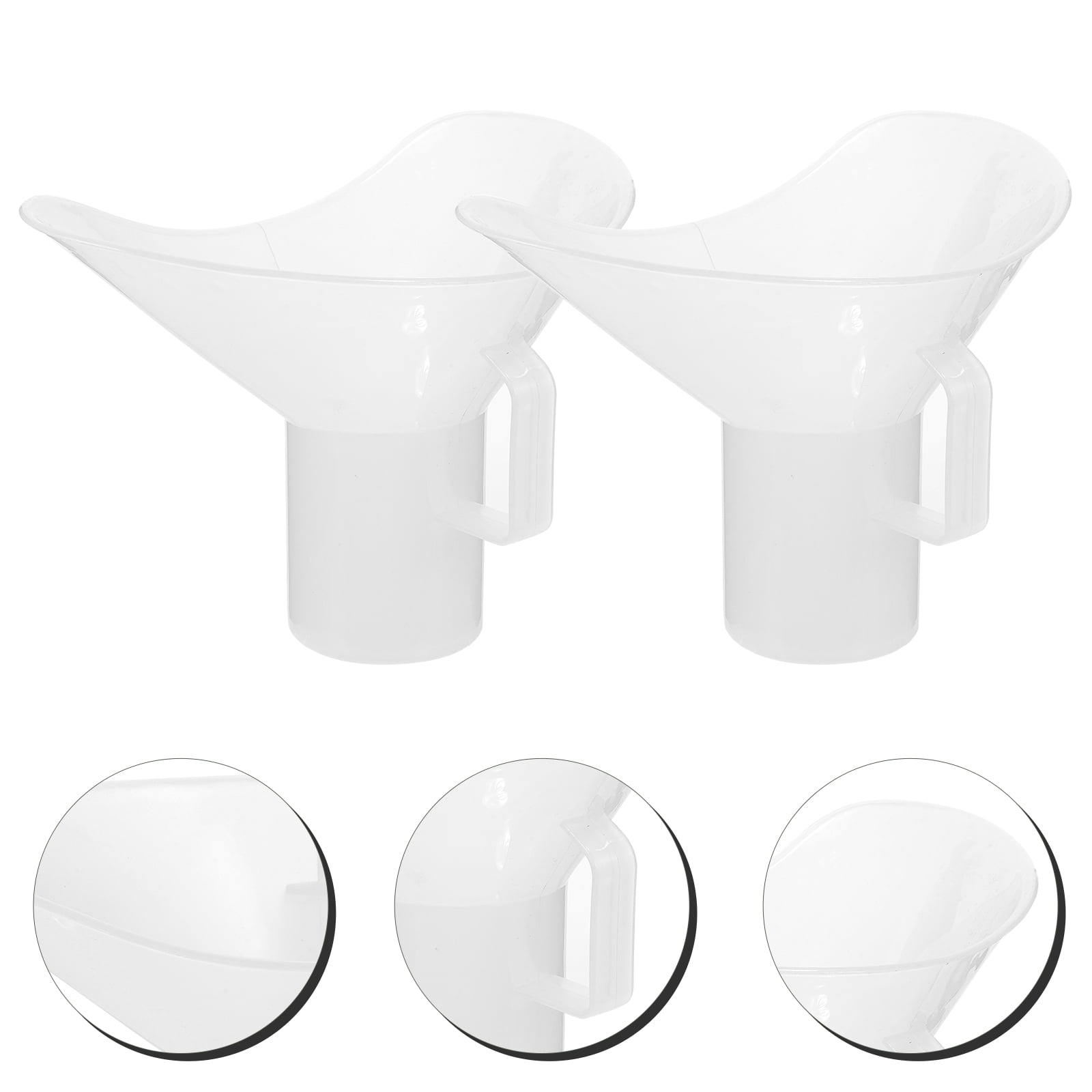 CIMAXIC Portable Eye Cup Handheld Eye Wash Cups Plastic 2Pcs 5.5x3.9x3 ...