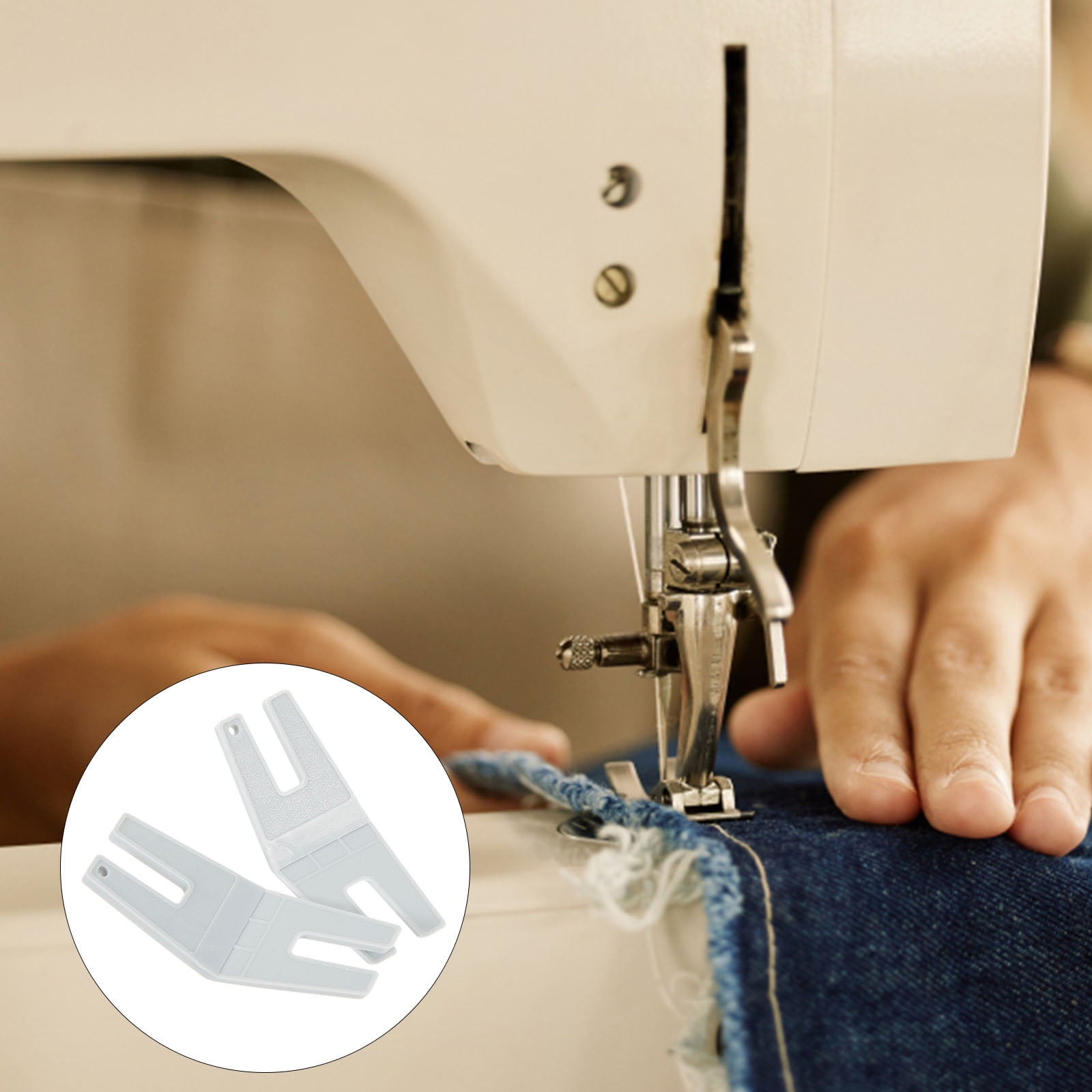 CIMAXIC Button Plates For Sewing Machine Silver Plastic 2Set 6.6x3.6cm ...