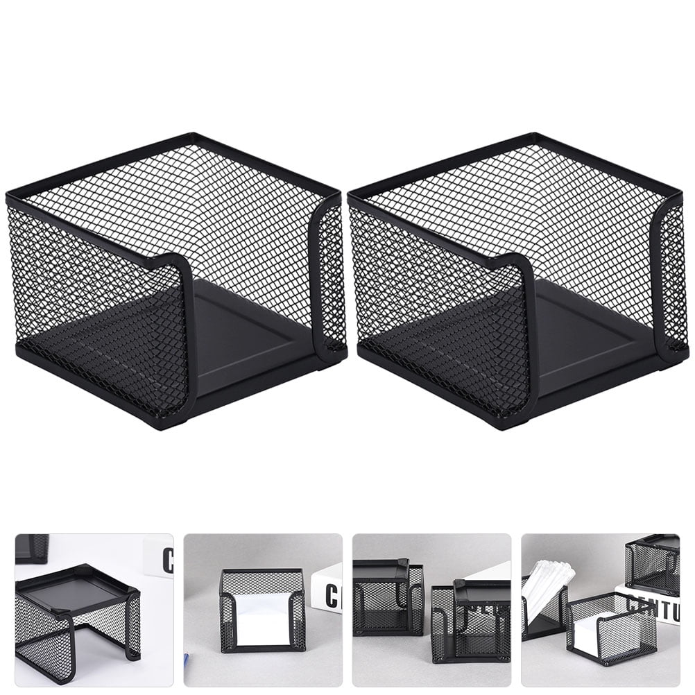 CIMAXIC 2Pcs Paper Memo Holder Iron Rectangular Note Organization ...