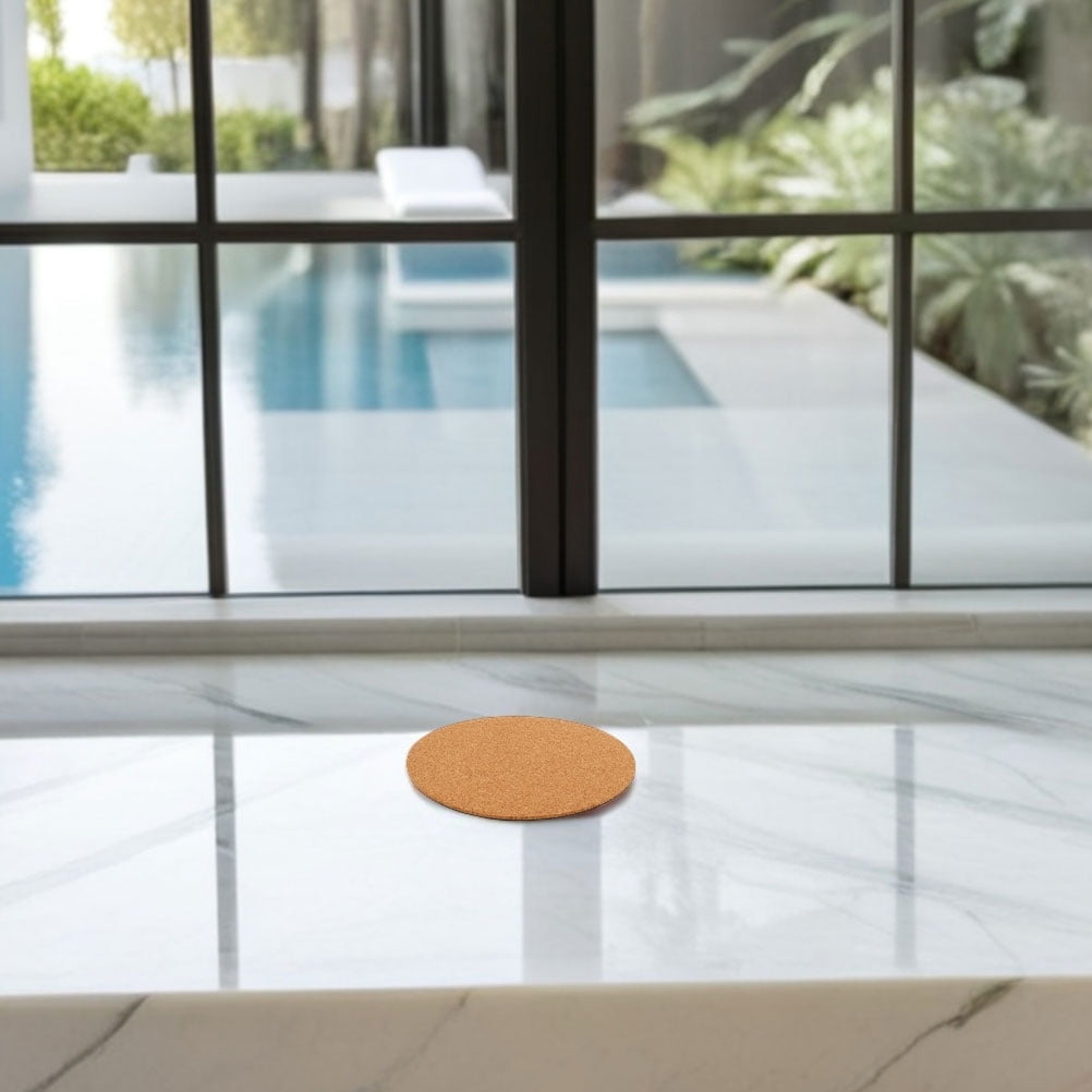 CIMAXIC 2Pcs Round Cork Coaster Drip Flower Coasters Plant Saucers Cork ...