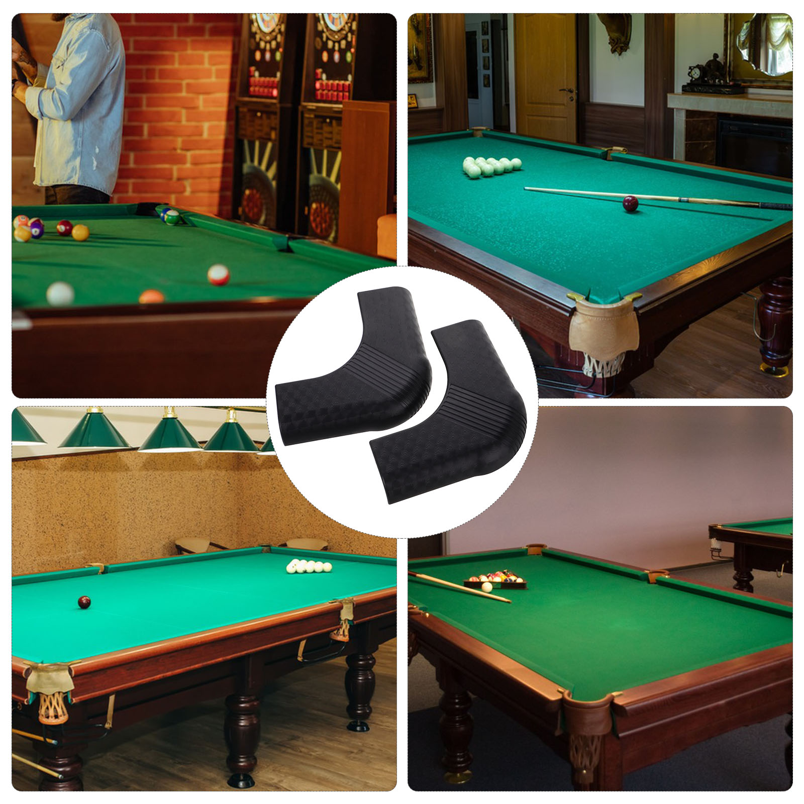 CIMAXIC 2Pcs Safety Shield Pool Table Corner Bumpers for Game Room ...
