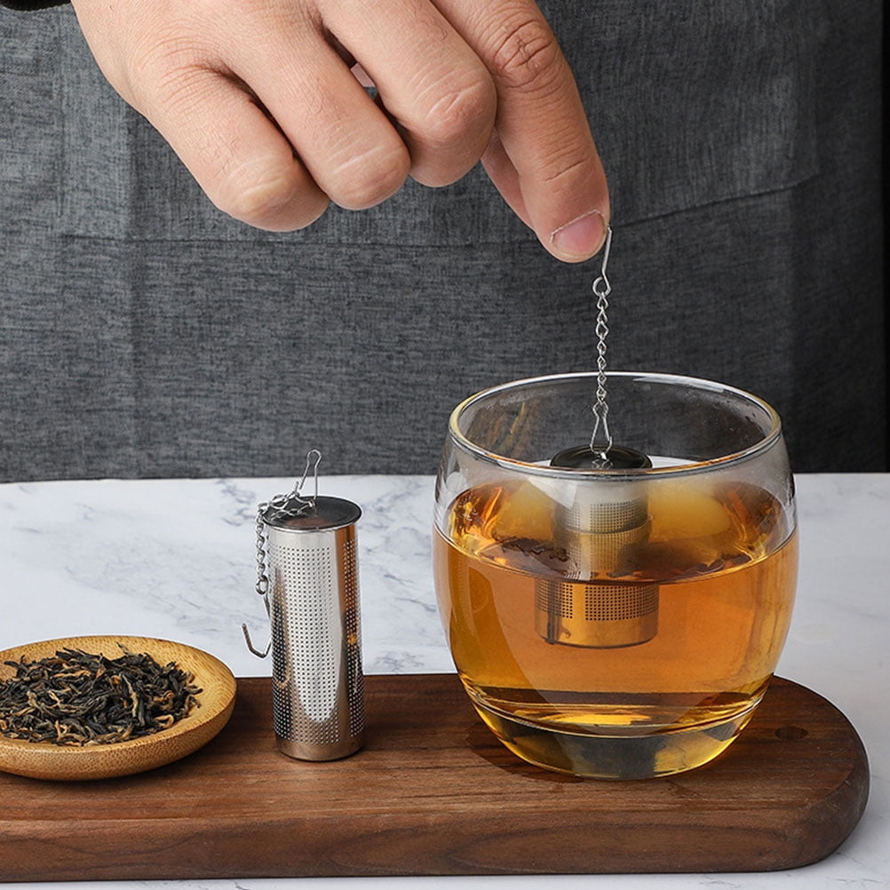 CIMAXIC 2Pcs Tea Filters for Loose Tea 304 Stainless Steel 2.55X0.90X0 ...