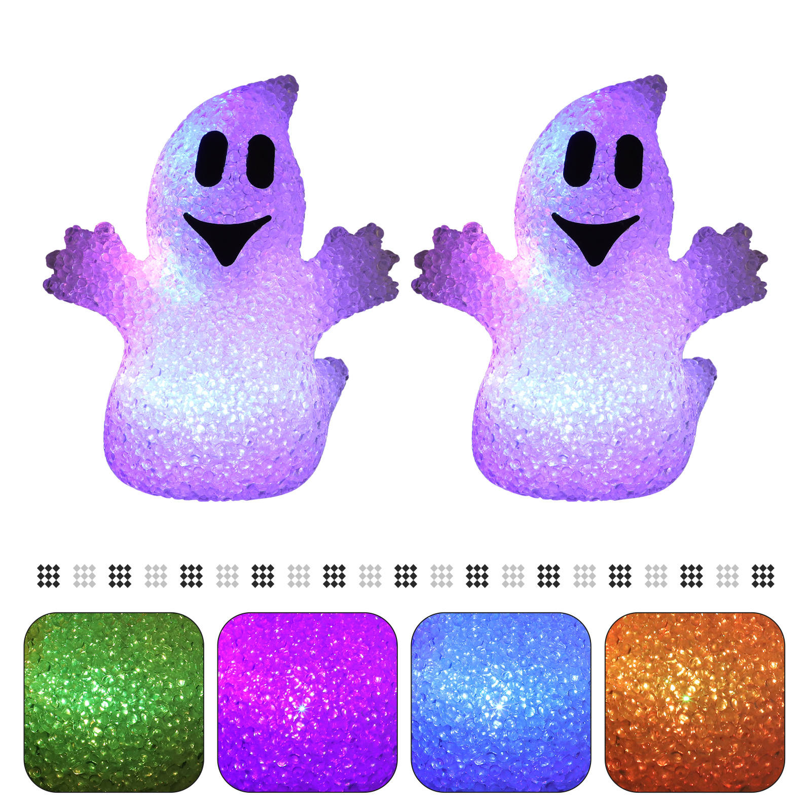 CIMAXIC 2Set Spooky Night Decoration Ghost Nightlight for 12.0x10.0x6 ...
