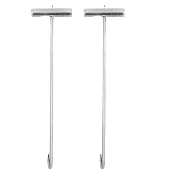 CIMAXIC 2pcs Manhole Cover Lifter: T Shape Hook Metal Manhole Grab Hook ...