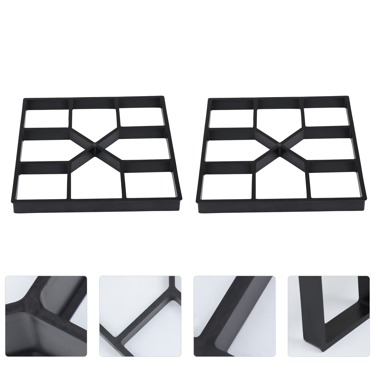 CIMAXIC 2pcs Reusable Diy Pavement Mold For Floor Tile Mould And Demold ...