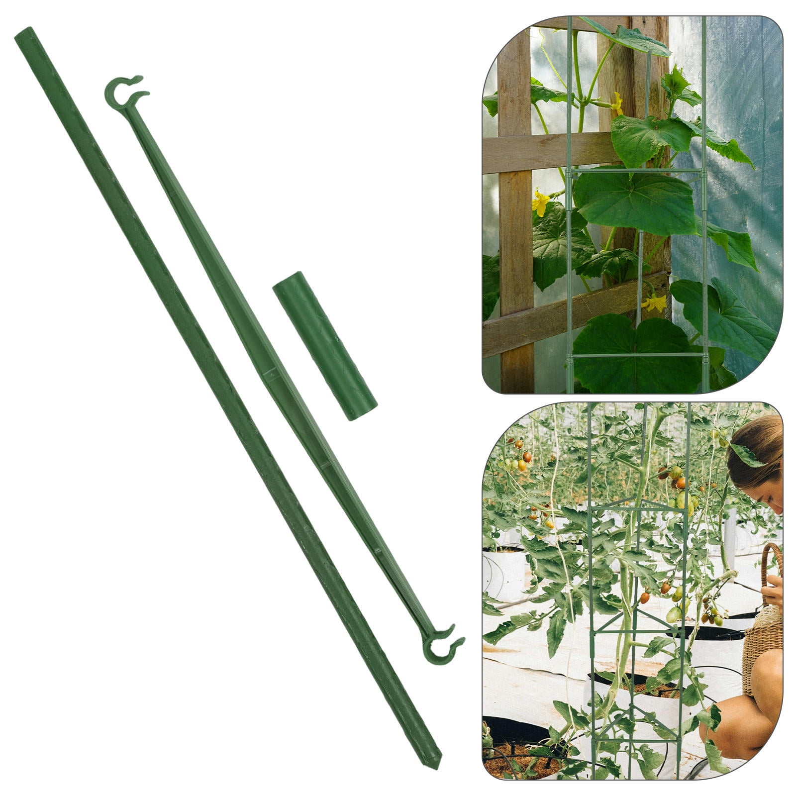 CIMAXIC 3 Sets Triangular Trellis for Potted Plants Climbing Plants ...