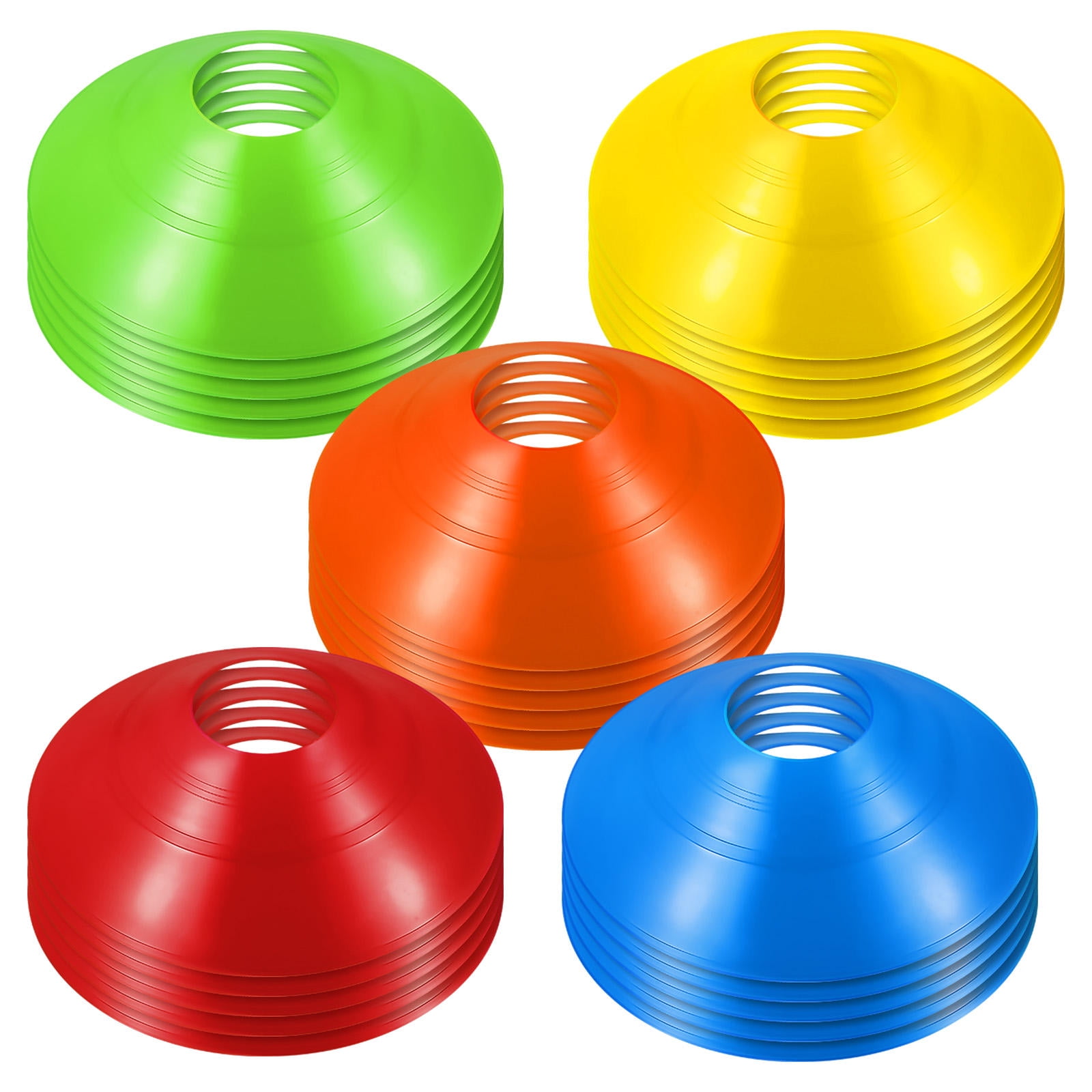 CIMAXIC 30 Pcs Cones For Soccer Training With Multi Colored PE Material ...