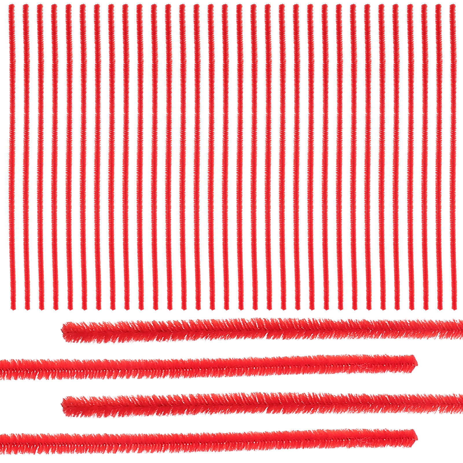 CIMAXIC 300Pcs Twisting Sticks Craft Chenille Stems Red Color for ...
