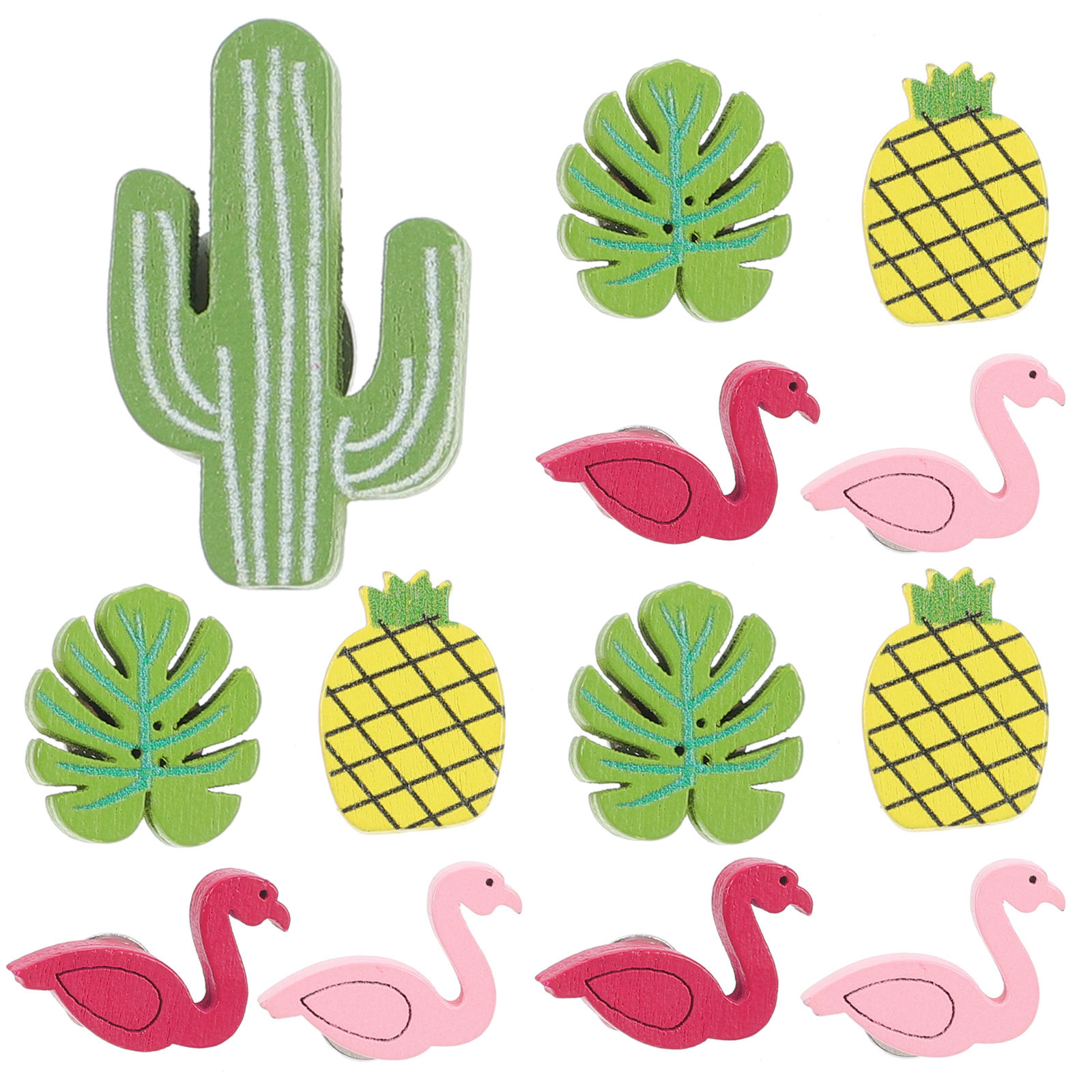 CIMAXIC 30Pack Decorative Push Pin Assorted Color Flamingo Shape Cute ...