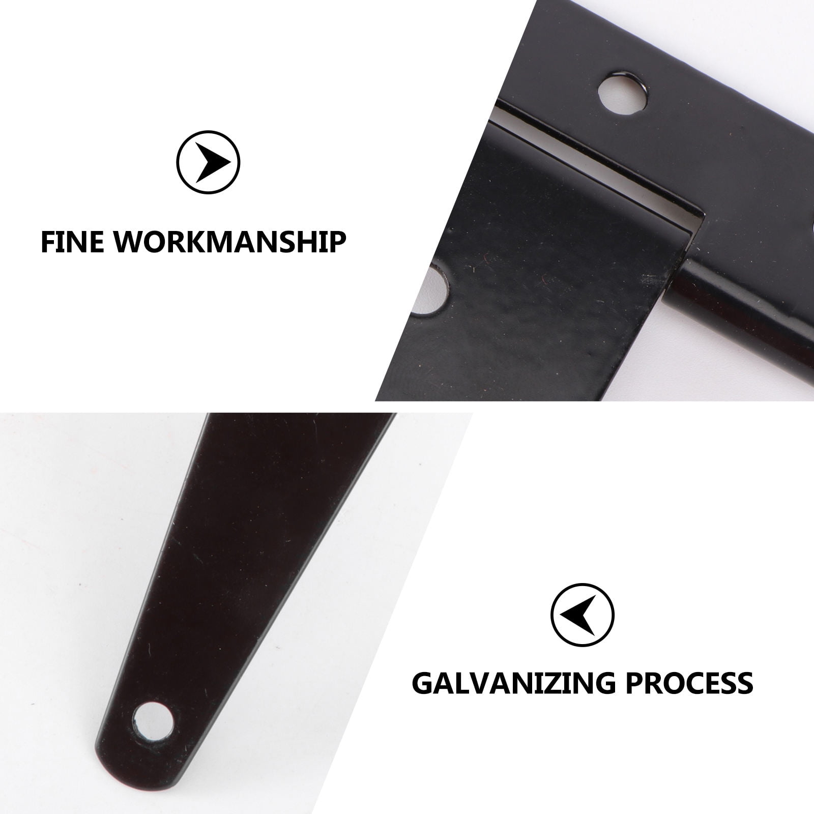 CIMAXIC Gate Spring Hinge Door Hinge Wrought Rustproof Black 6PCS Iron ...