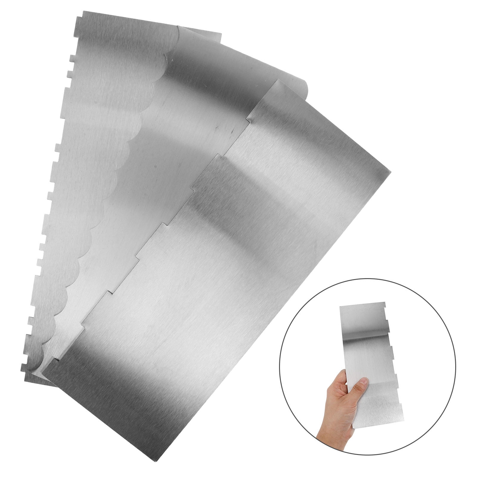 CIMAXIC 3pcs Metal Cake Comb Stainless Steel for Sourdough Bread Baking ...