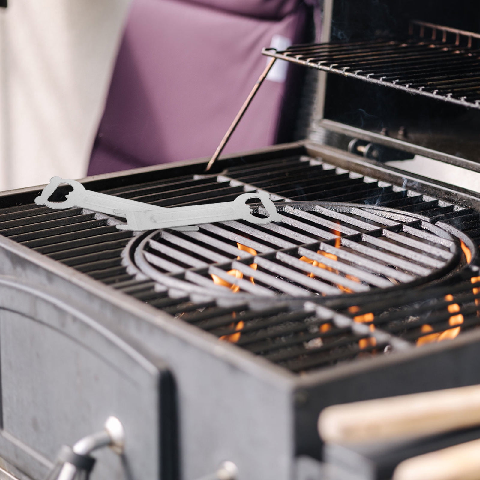 CIMAXIC Outdoor Camping Barbecue Tools Bbq Grill Attachments Stainless ...