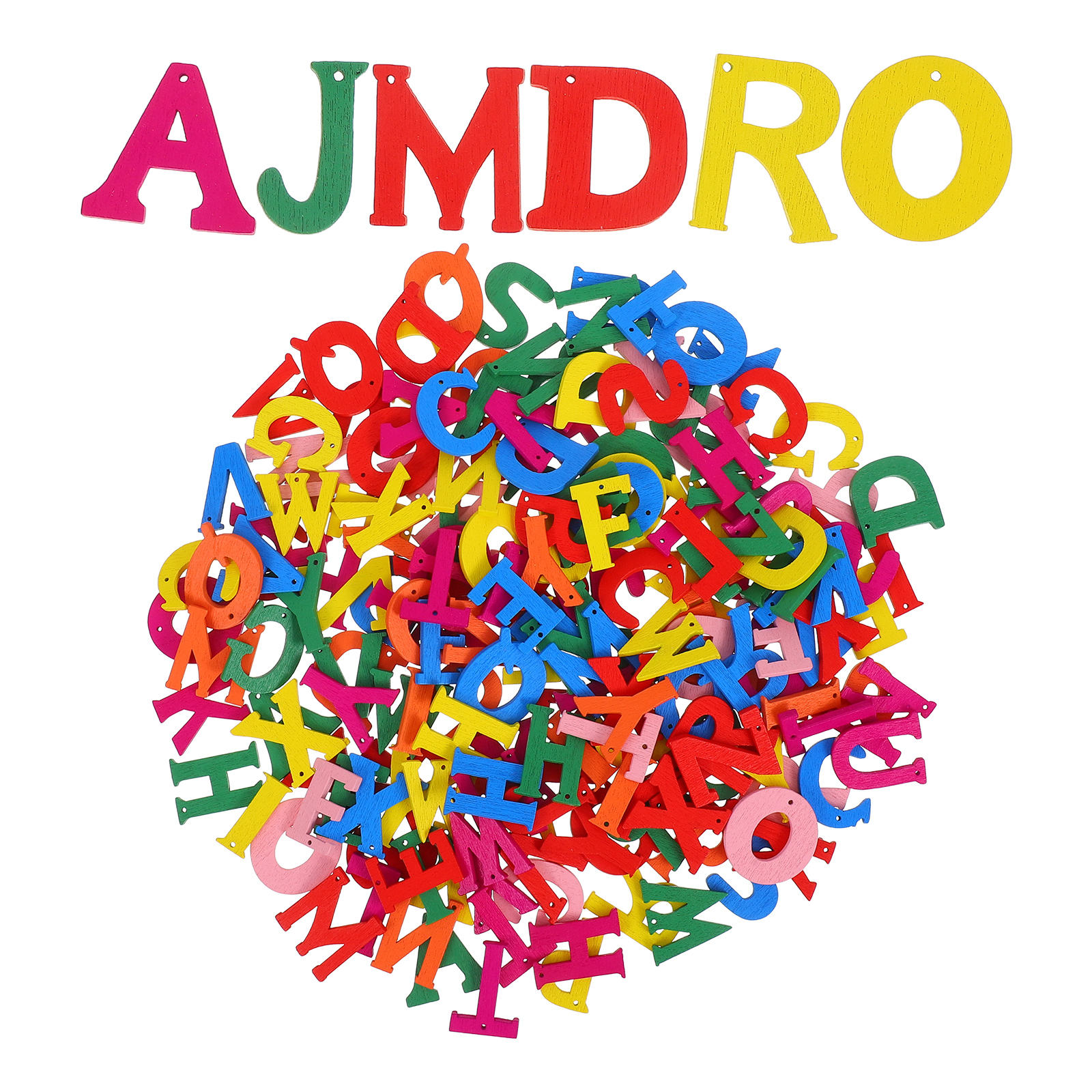 CIMAXIC 200pcs Wooden Craft Alphabet Letters Unpainted Wood Letter ...
