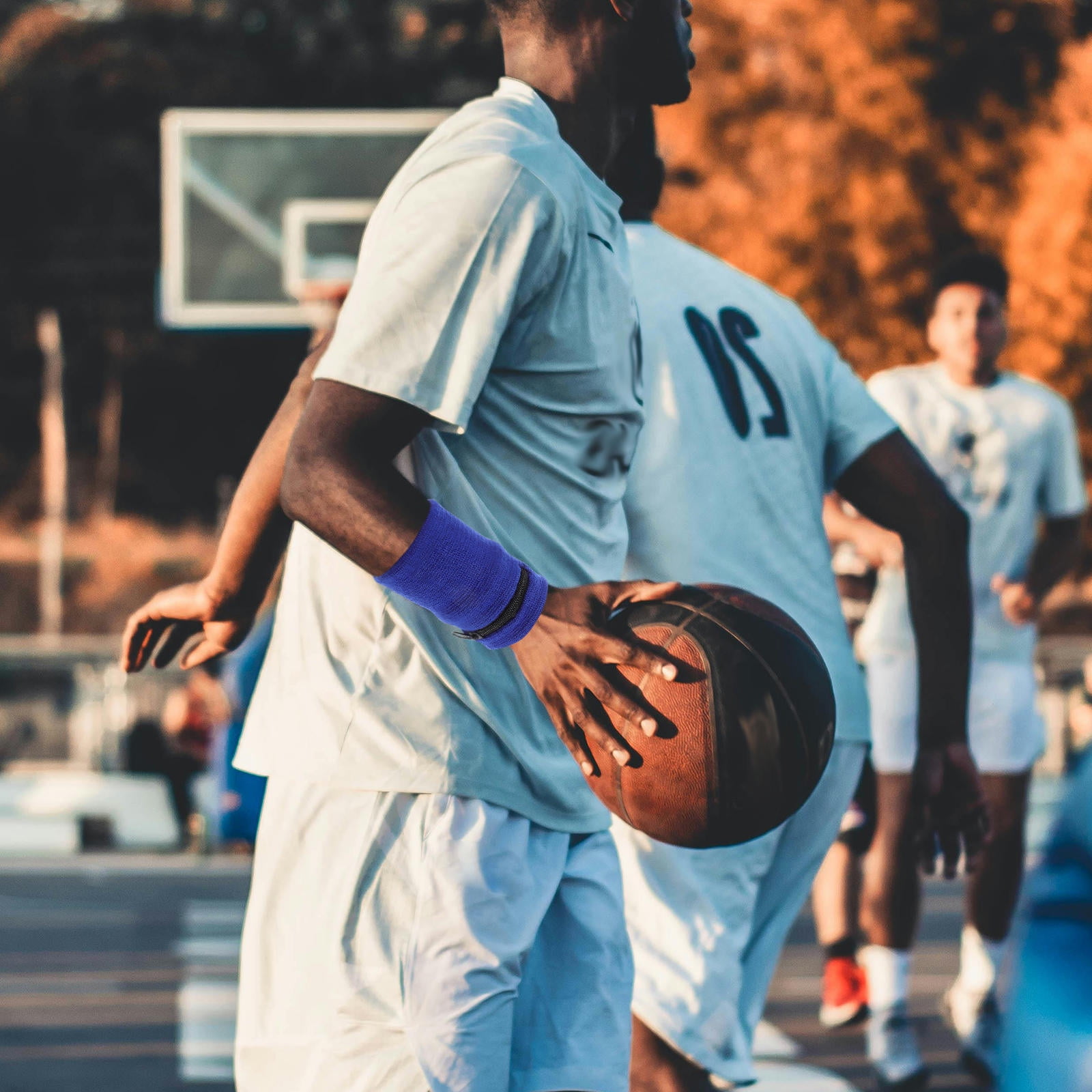 CIMAXIC 4pcs Wristbands for Gym Color with Storage Function and Sweat ...