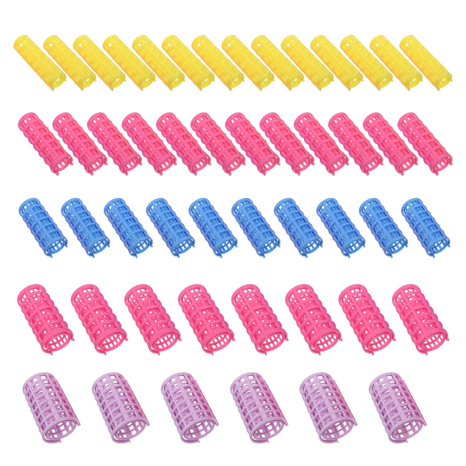CIMAXIC 50pcs Self Grip Plastic Hair Rollers Creative Hair Styling Tool ...