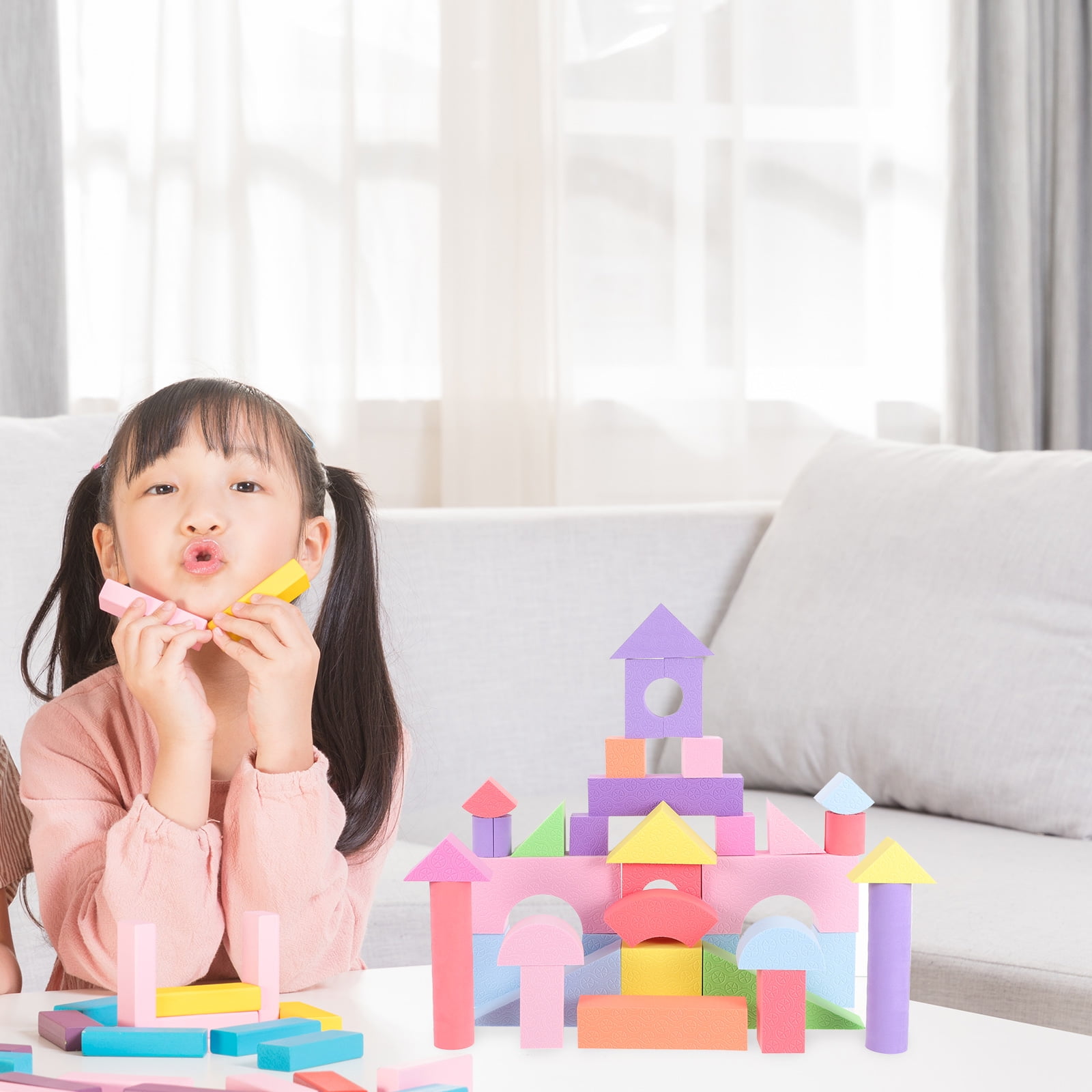 CIMAXIC 52Pack Baby Blocks EVA Childrens Construction Toys for Early ...