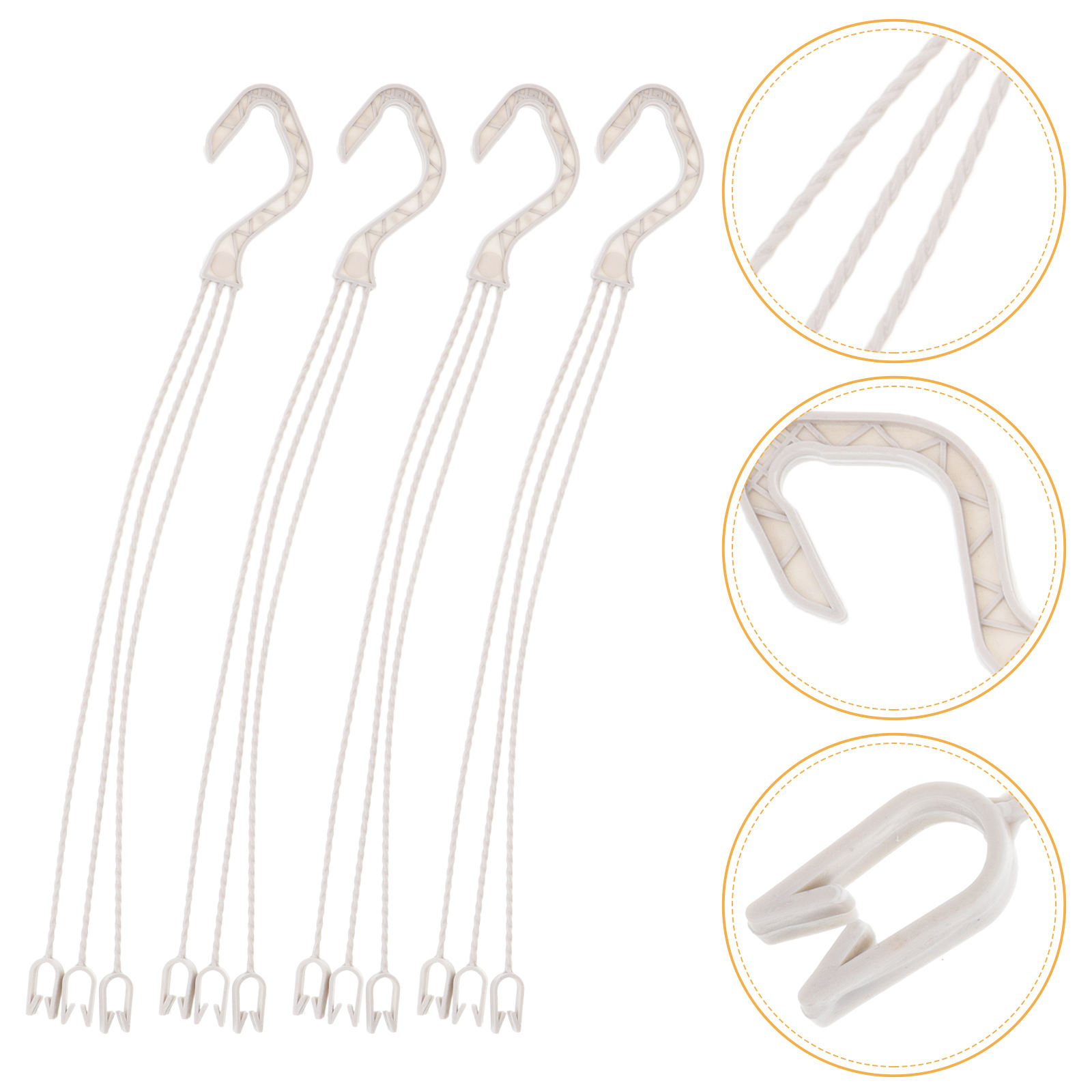 CIMAXIC Set of 5 Hanging Planter Hooks for , Balcony, Patio, and ...