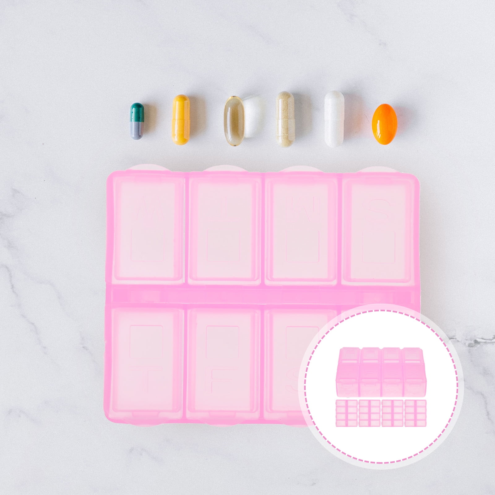 CIMAXIC 5Pcs Mini Storage For Tablets And In Pink For Travel - Walmart.com