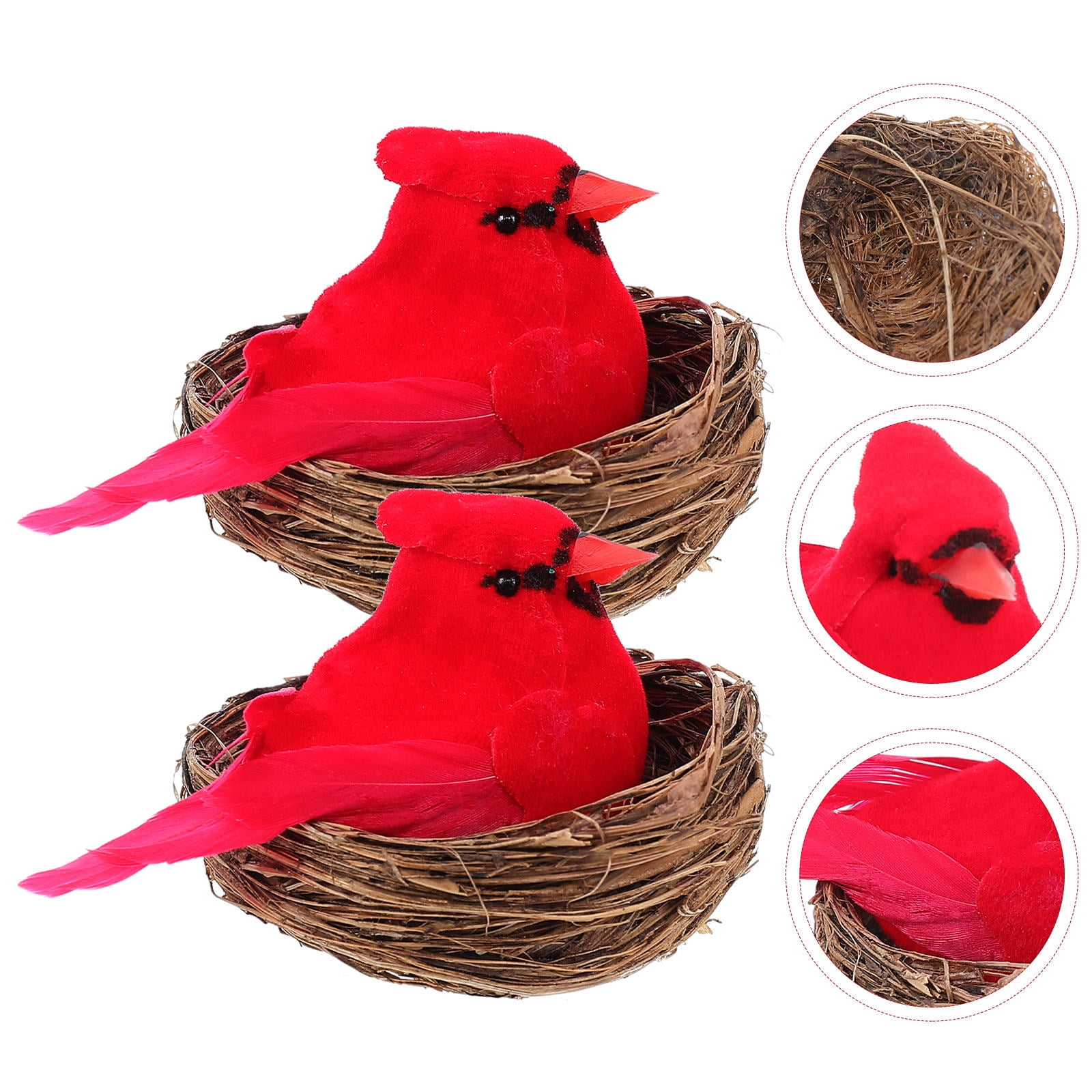 CIMAXIC 6 Pcs Lifelike Bird Model for Christmas Artificial Birds Models ...
