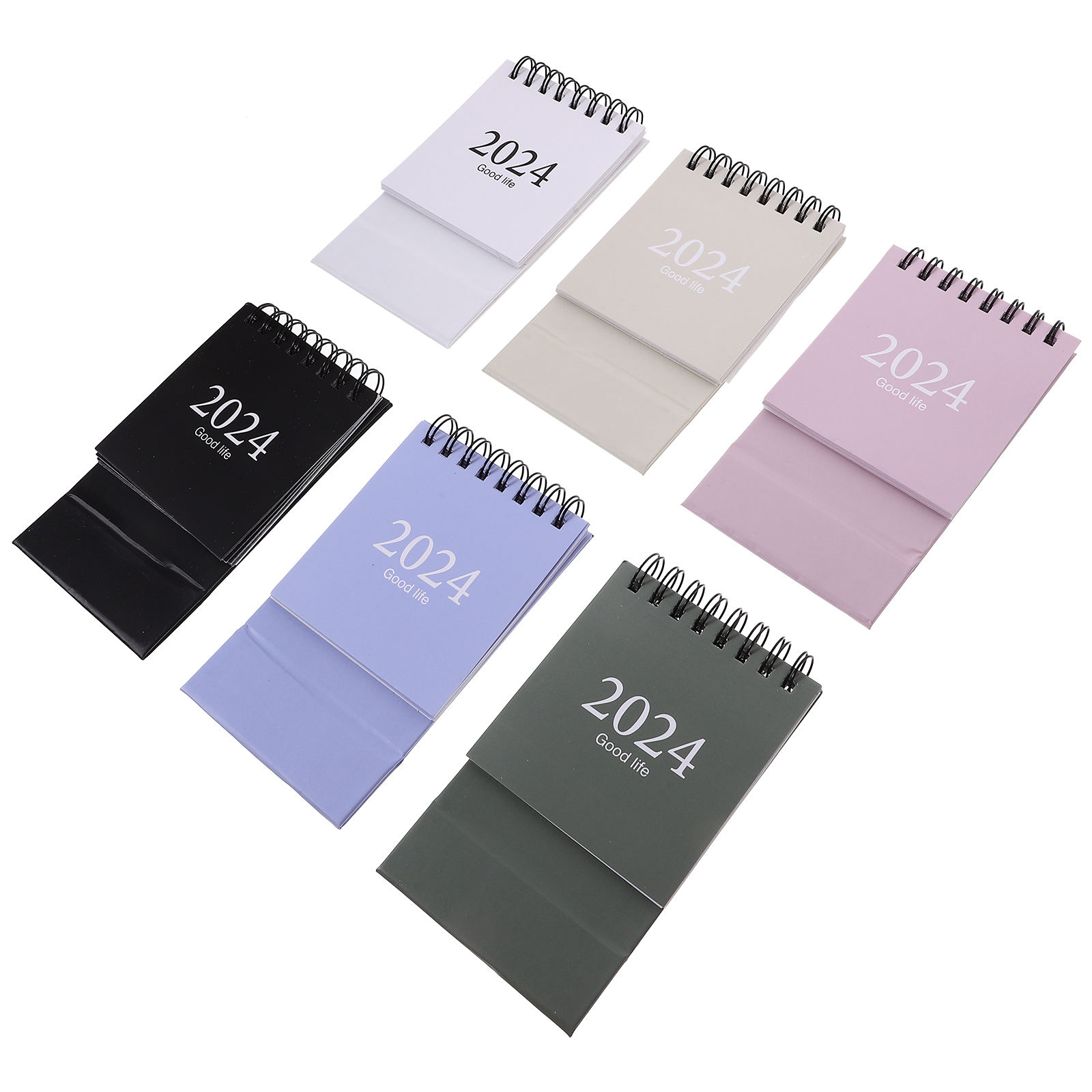 CIMAXIC 6Pack Mini Calendar for Desk Rectangular Paper for Home Use and ...