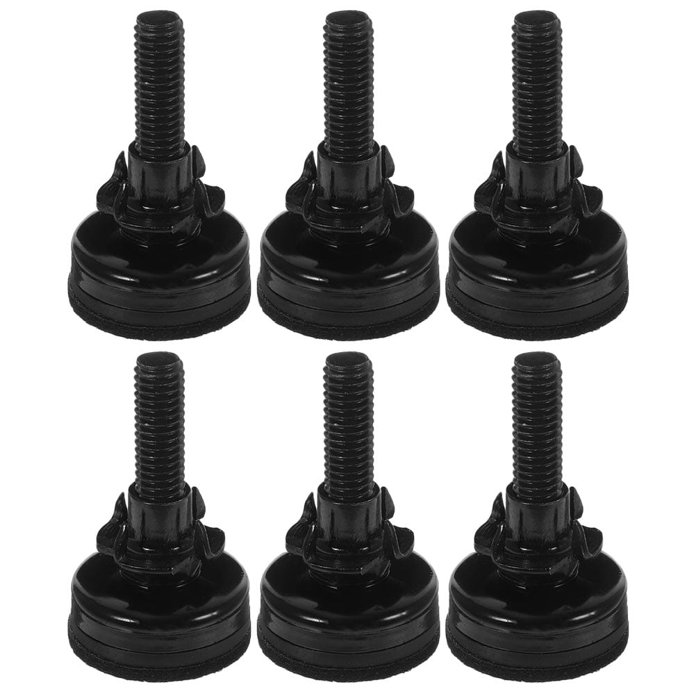 CIMAXIC Chair Leg Risers Furniture Leveler Black 6Pcs 5.5X3.4cm Felt ...