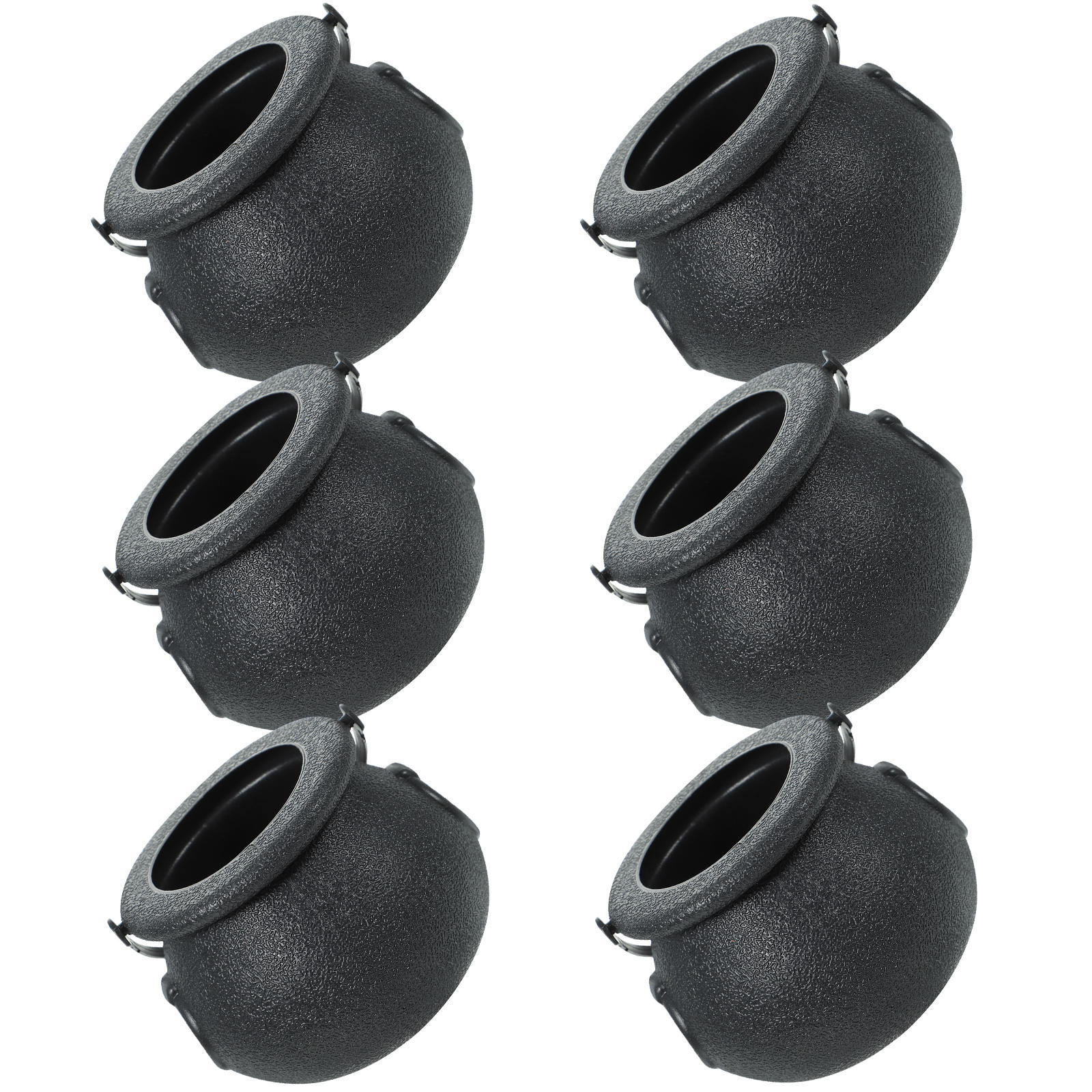 CIMAXIC 6Pcs Black Plastic Candy Buckets for and Party Rentals ...