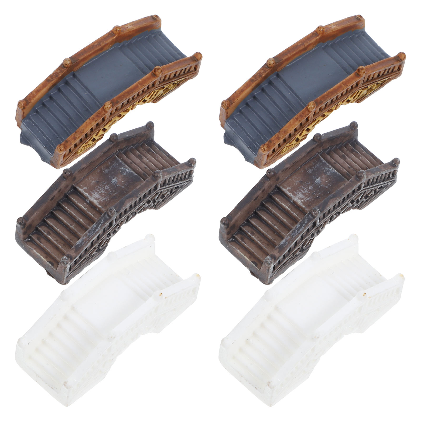 CIMAXIC 6Pcs Miniature Zen Garden Bridge Resin Small Garden Bridge ...
