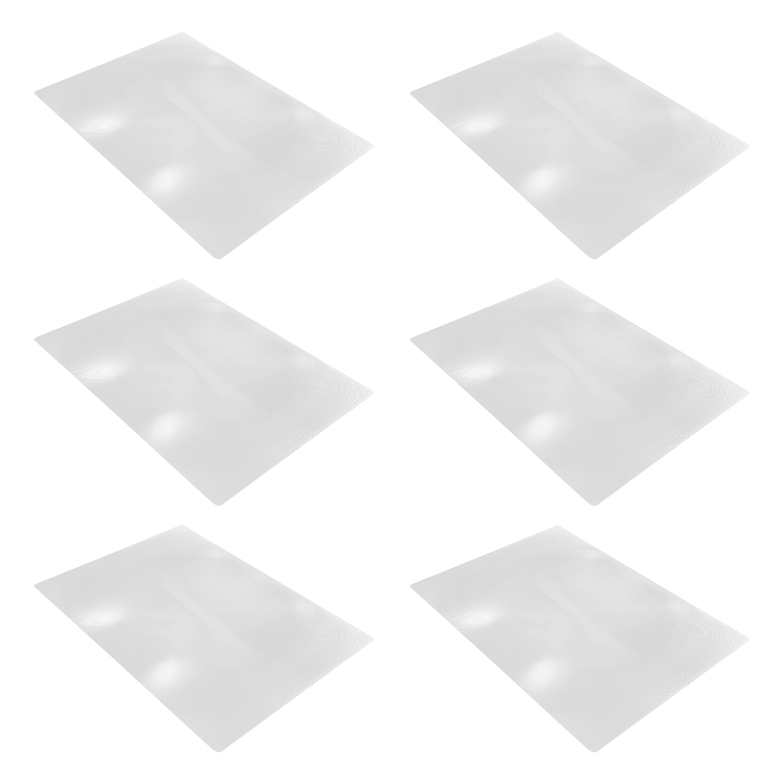CIMAXIC 6-Pack Ultra Thin Portable Transparent Reading Magnifier Sheets ...
