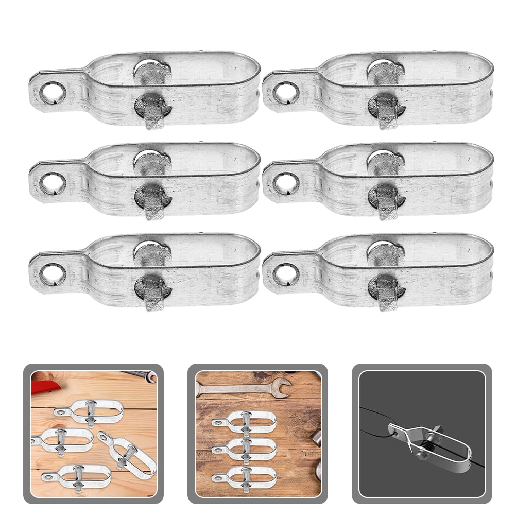 CIMAXIC 6Pcs Steel Cable Ratchet Tensioner Silver Rectangular for ...