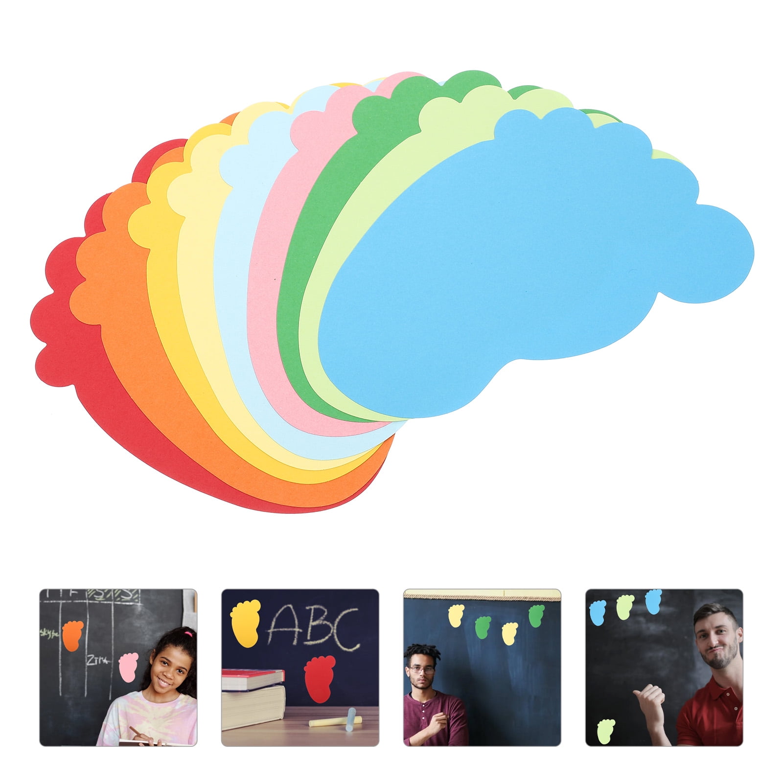 CIMAXIC DIY Projects Paper Cutouts Paperboard Assorted Color 72Pcs 15X9 ...