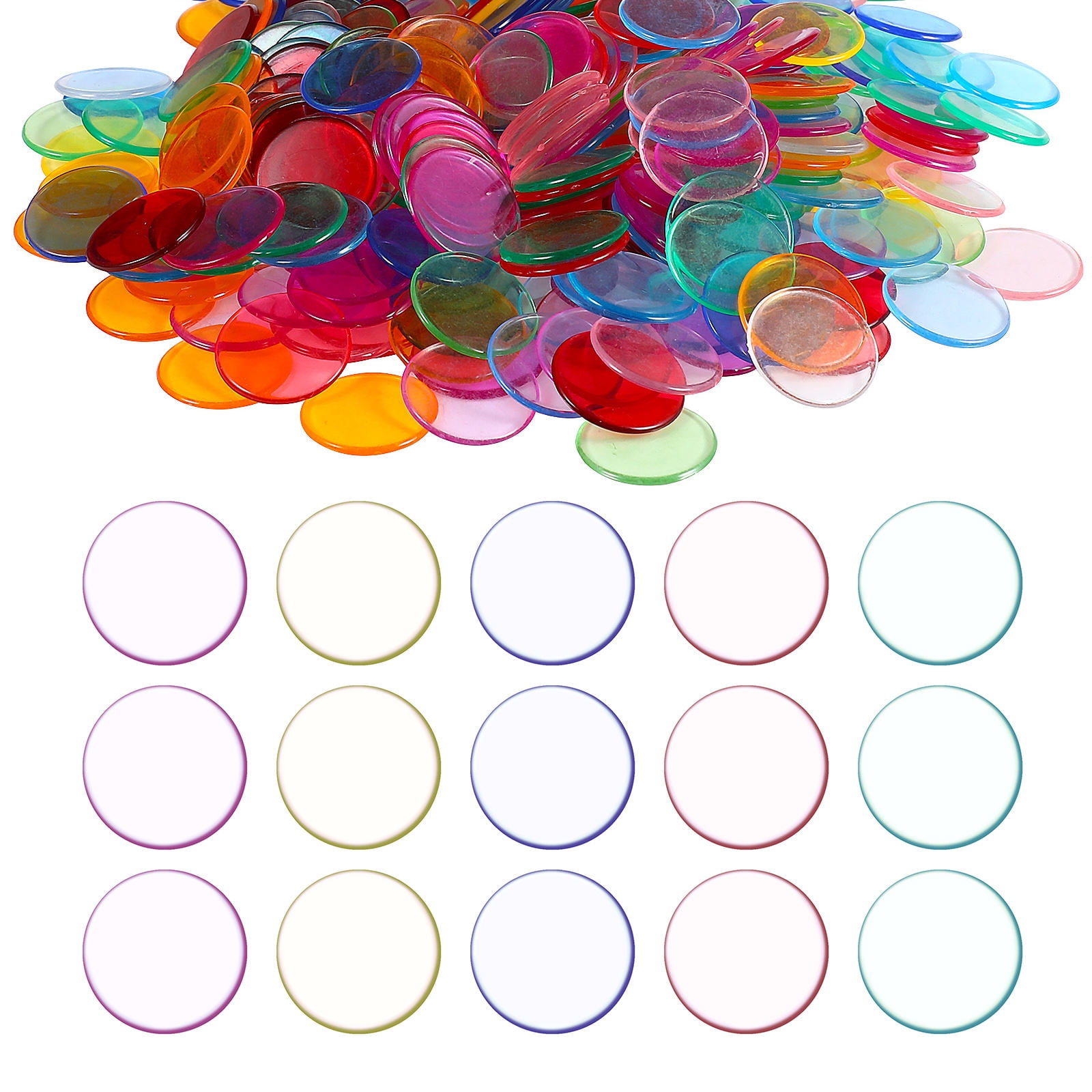 CIMAXIC Bingo Chips 400 Pcs Counters for Classroom Teaching Assorted ...