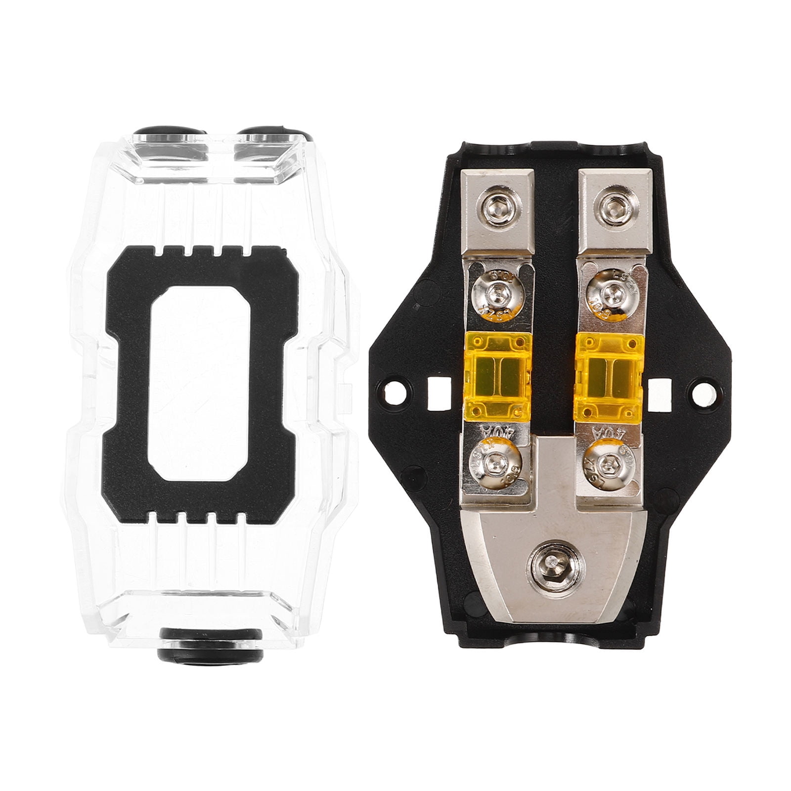 CIMAXIC Car Amplifier Modification 1Pack Zinc Alloy Amp Fuse Block for ...