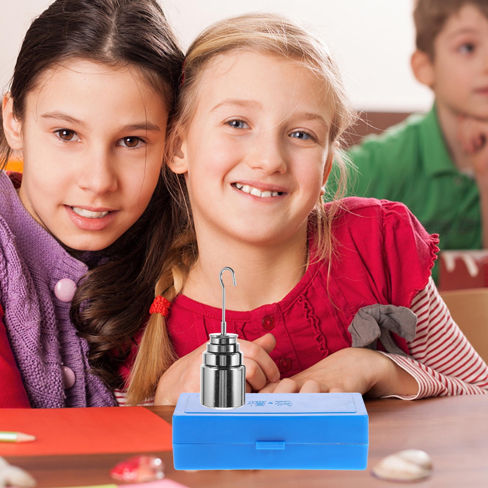 CIMAXIC Chromed Steel Slotted Mass 1 Set for Educational Tool Physics ...