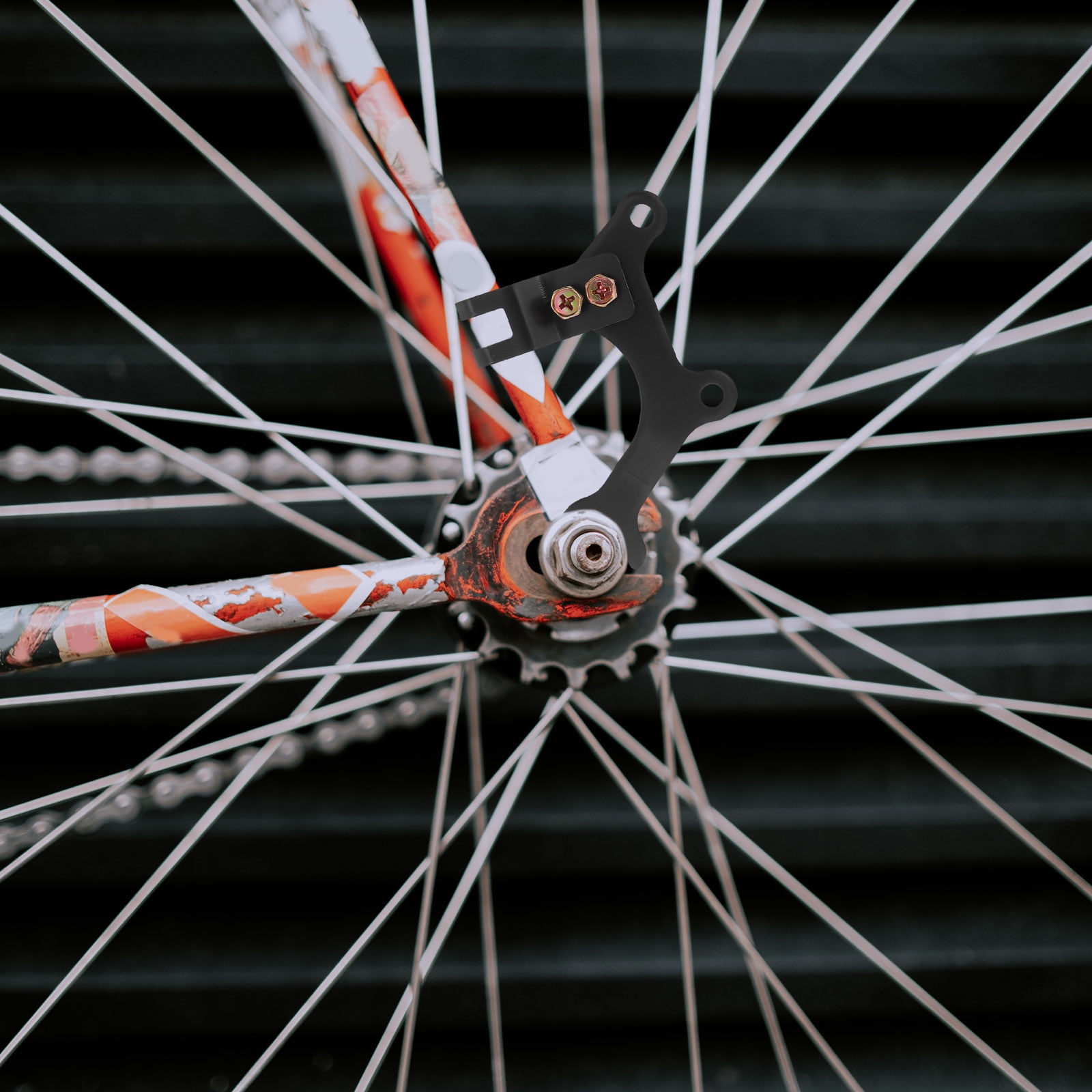 CIMAXIC Disc Brake Conversion Bracket 1 Pair Metal for Mountain Biking ...