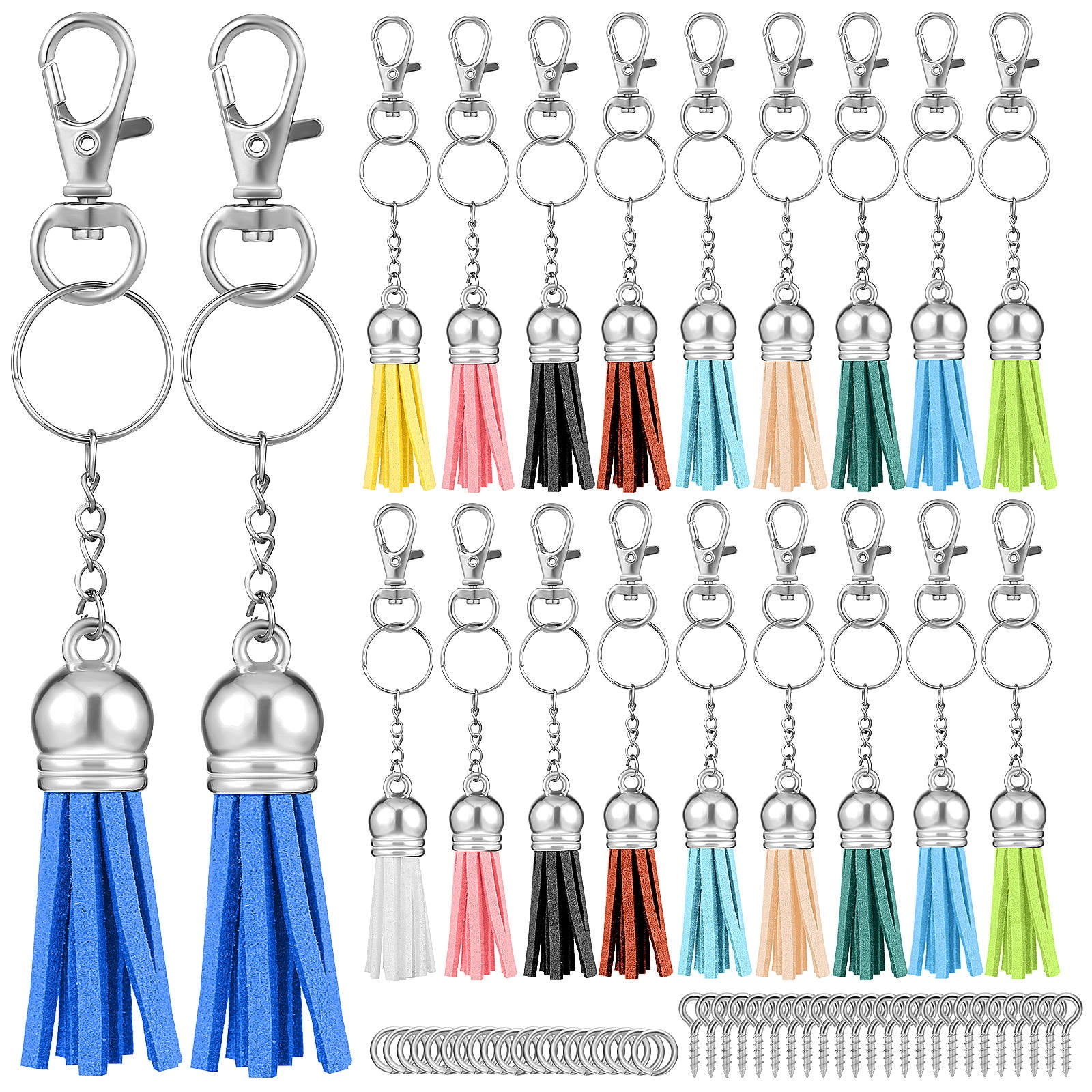 CIMAXIC Tassel For Keychain Assorted Color Korean Wool 150 Pcs 1.57X0 ...