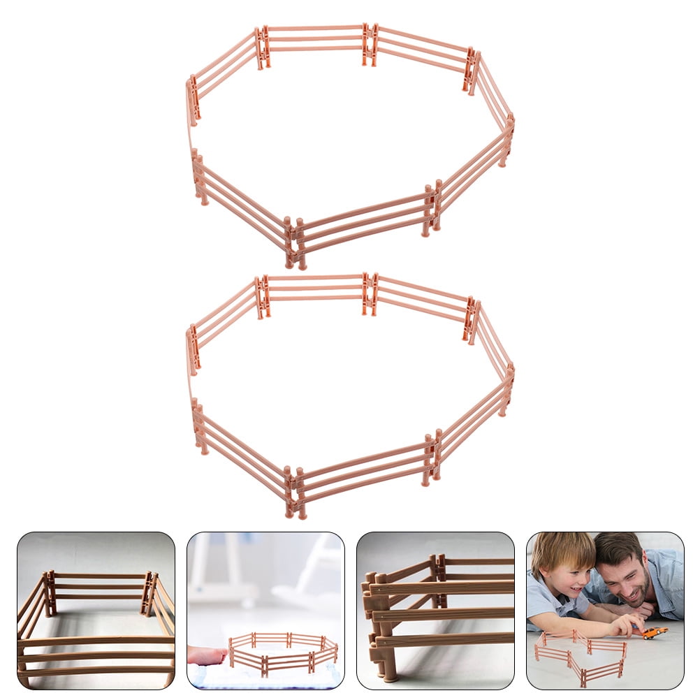 CIMAXIC Elegant Fence Model 16cm Mini Simulated Fence Safe Plastic Diy ...