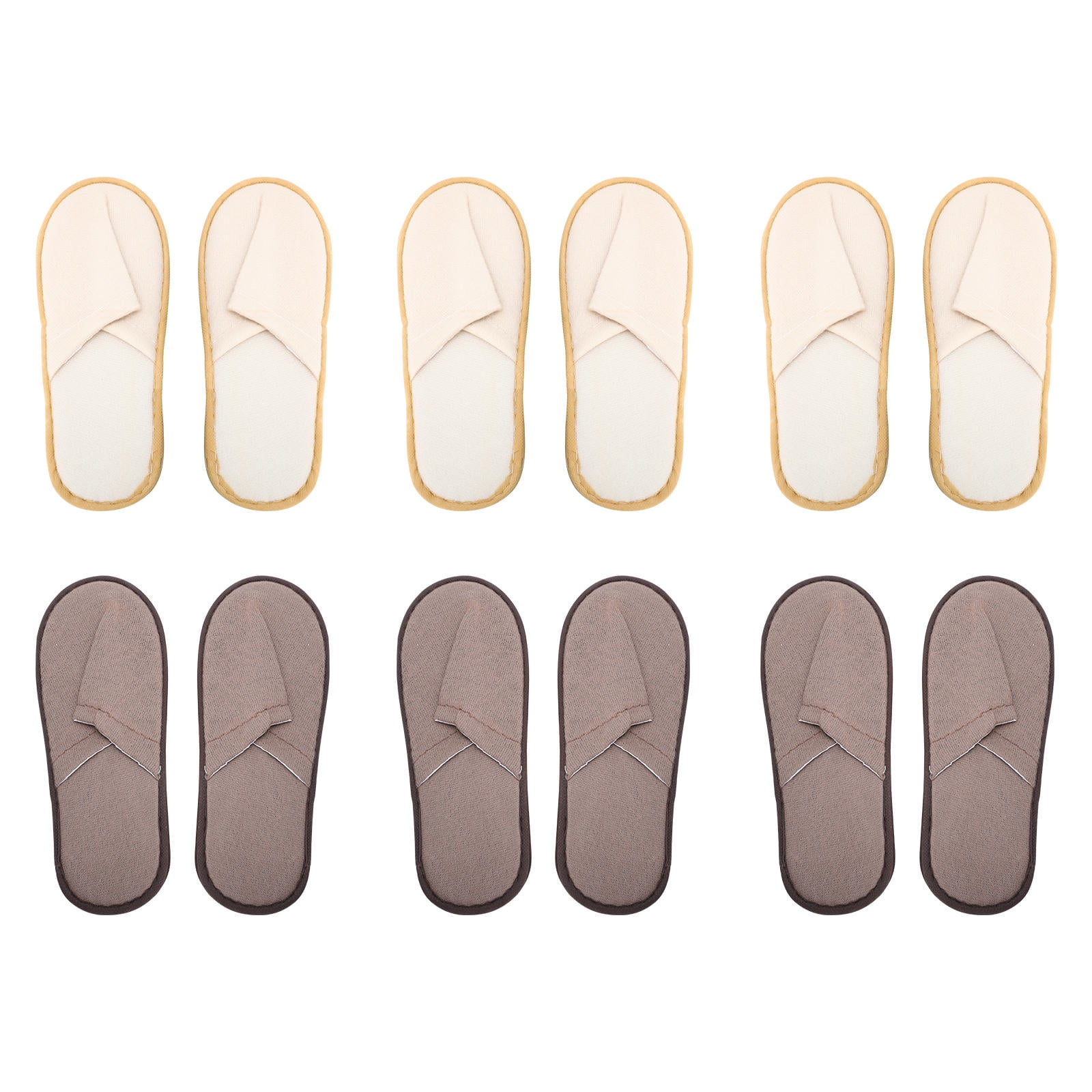 CIMAXIC Indoor Slippers Pack 12 Pairs for Guests Disposable Slipper ...
