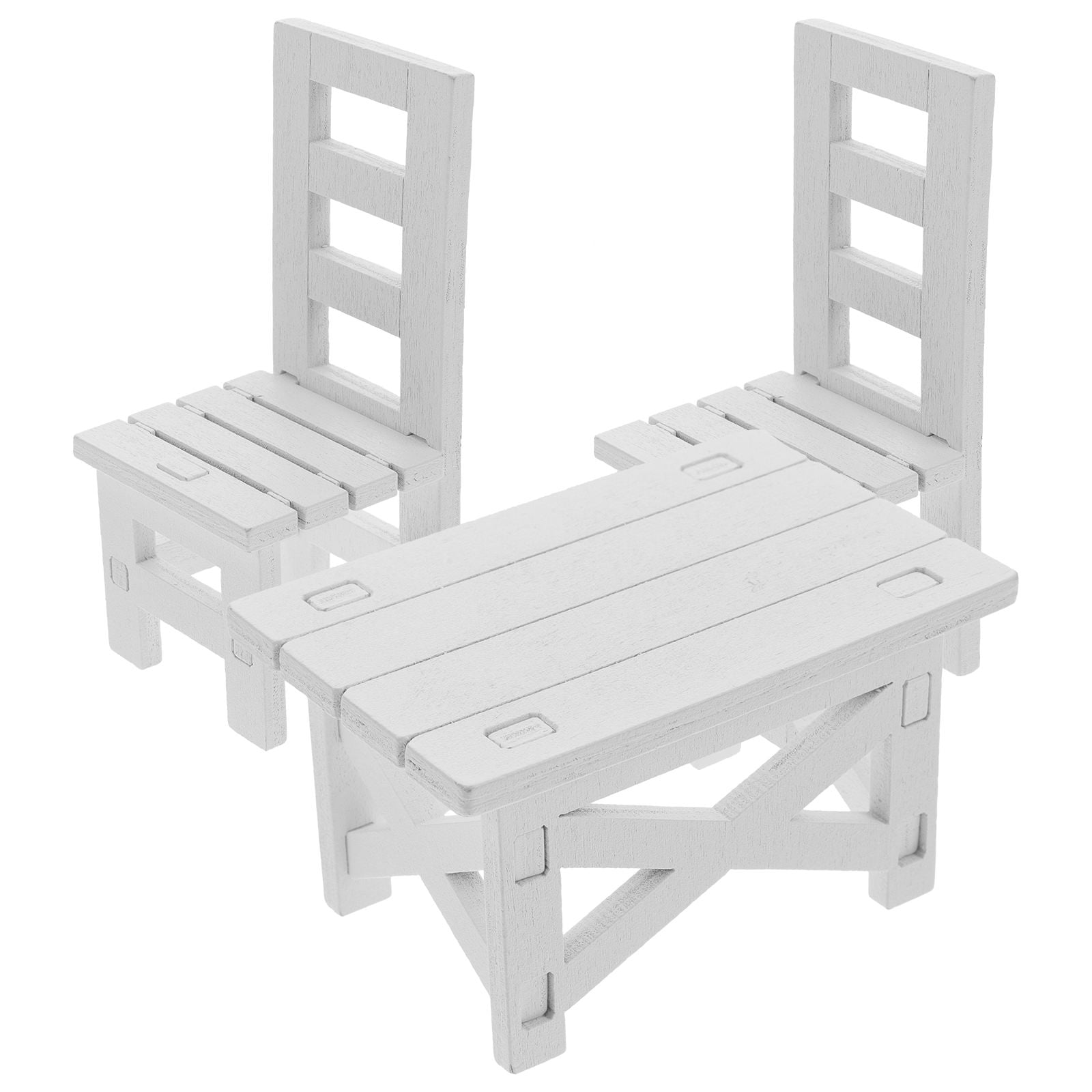 CIMAXIC Miniature Chairs and Table Set Sweet Mini Furniture for ...