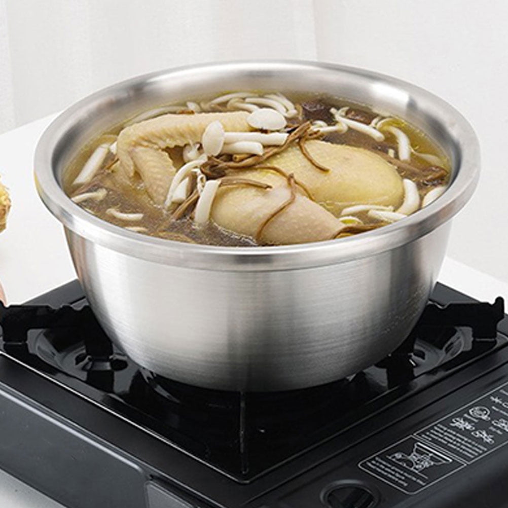 CIMAXIC Mixing Bowl 1 Set 9.43X8.65X4.05in Stainless Steel Silver for ...