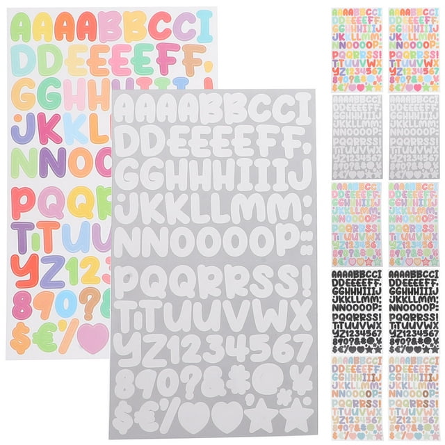 CIMAXIC Reflective Alphabet and Number Stickers for Crafting and ...