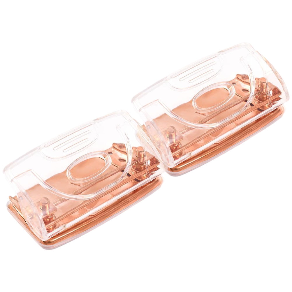 CIMAXIC Loose Leaf Preparation Punch Rose Gold 2Pcs 4x2.2In - Walmart.com