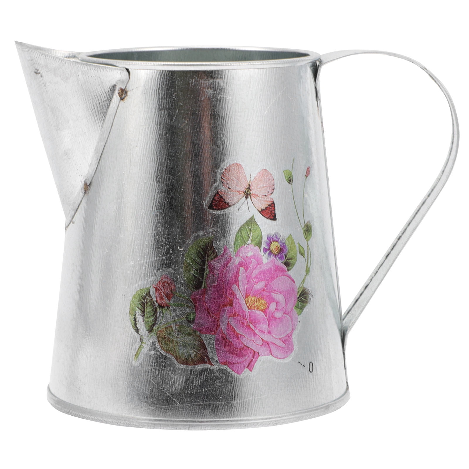 CIMAXIC Metal Flower Bucket Decorative Plant Iron Bucket with Artistic ...