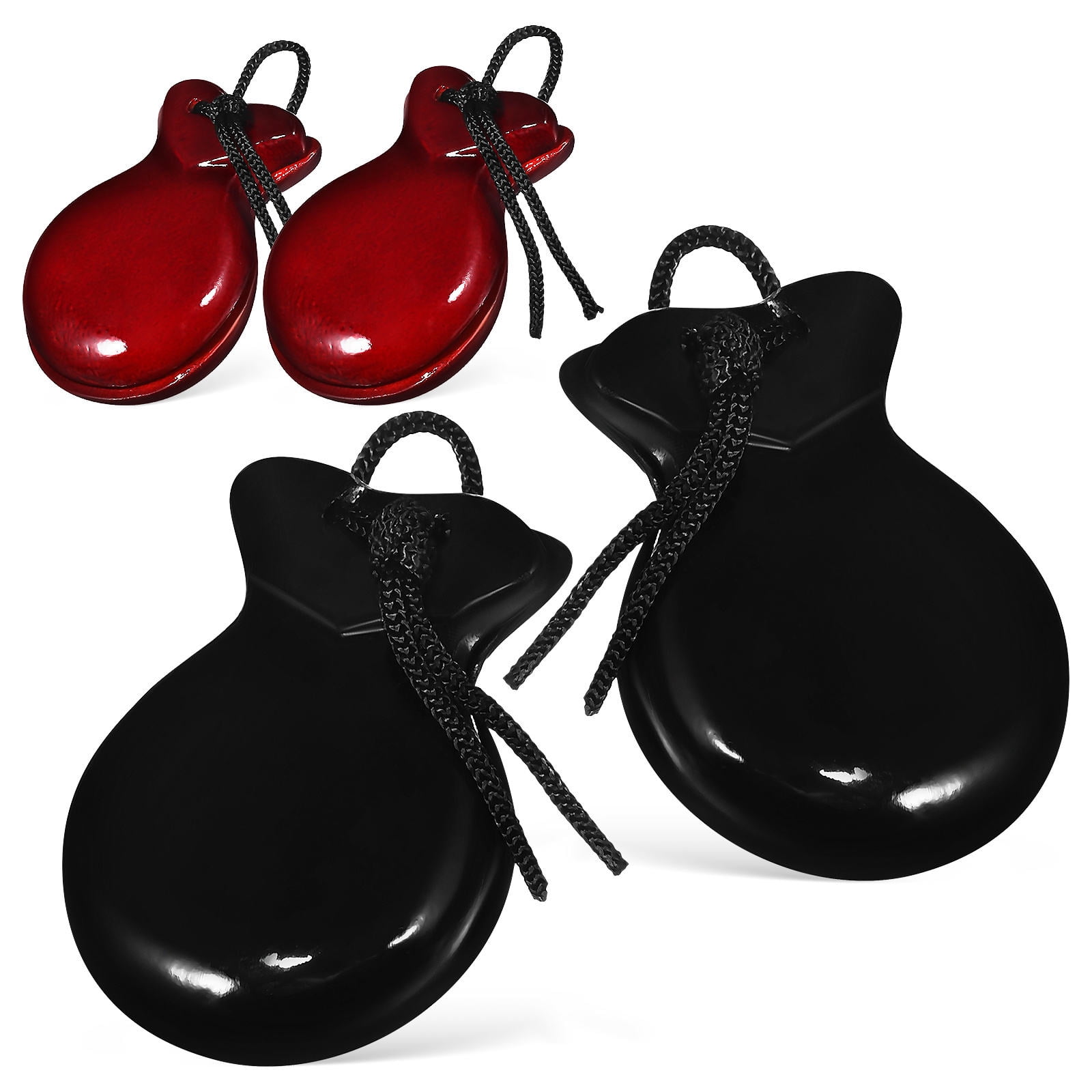 CIMAXIC Set of Handheld Castanets Wooden Assorted Color Musicians ...