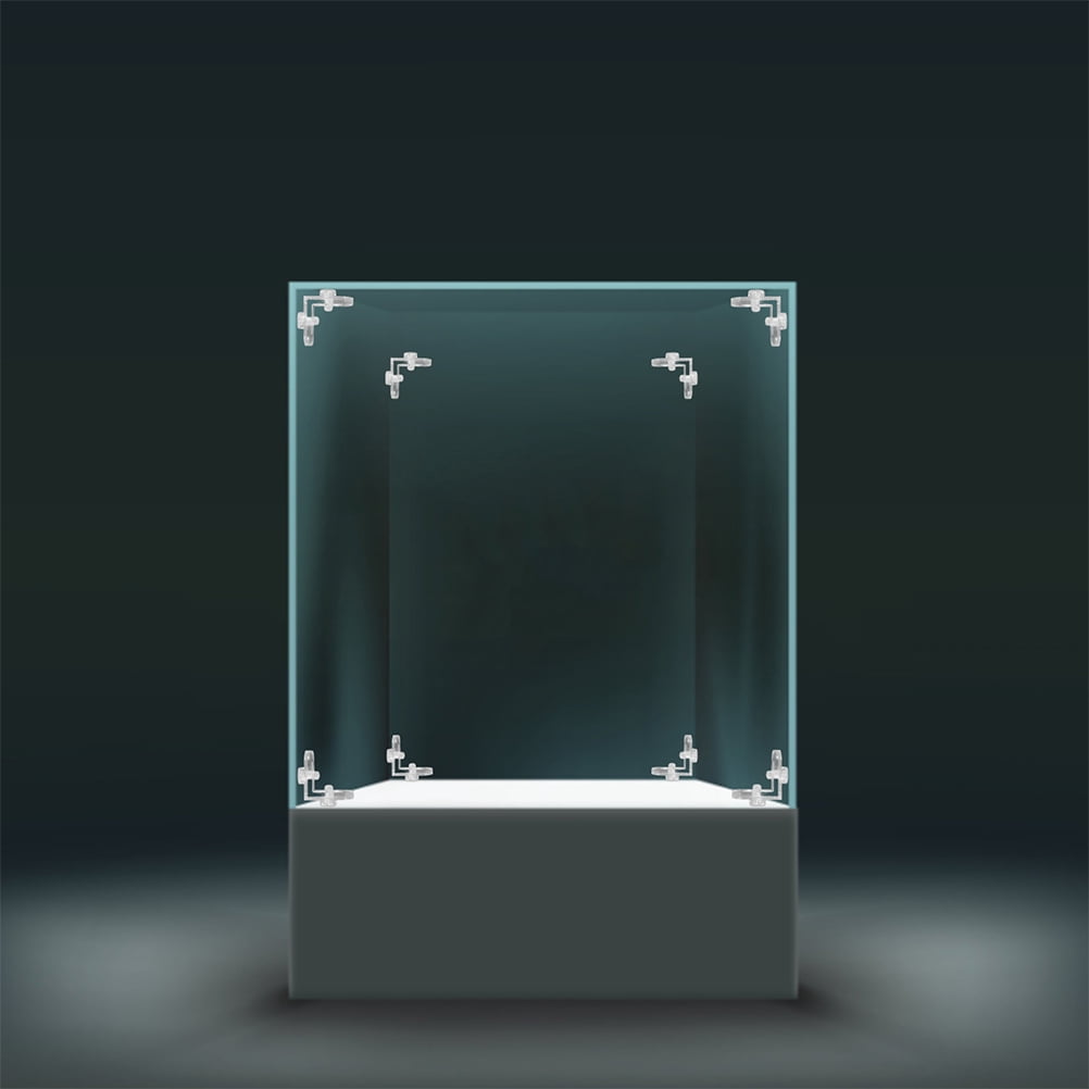CIMAXIC Transparent Acrylic Corner Brackets 12 Sets for Storage Cases ...