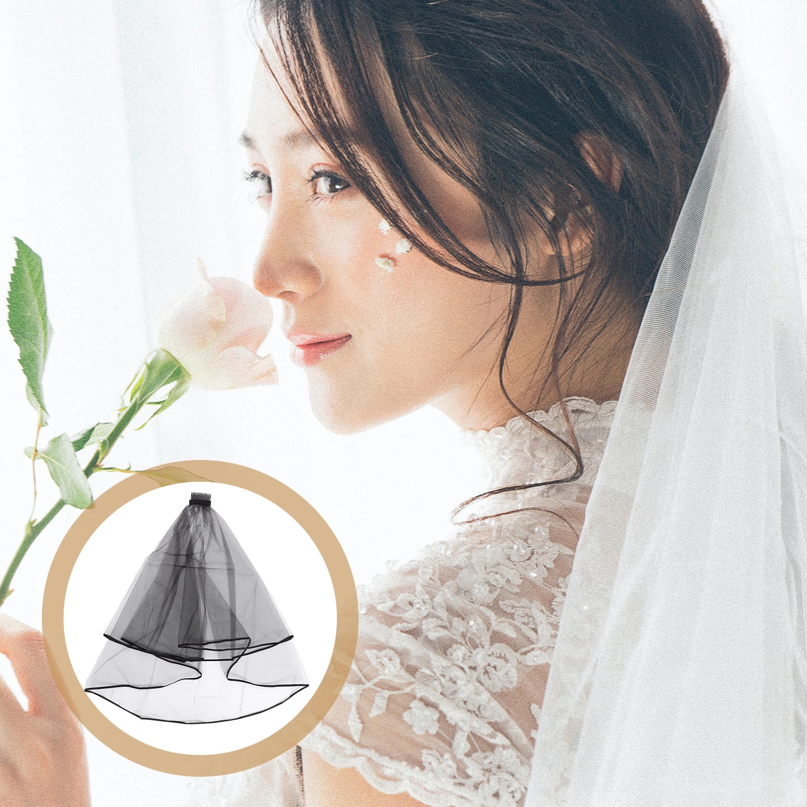 CIMAXIC Wedding Bridal Veil with Comb for Women Classic Color 1Set 89x0.39x31.5in - Walmart.com