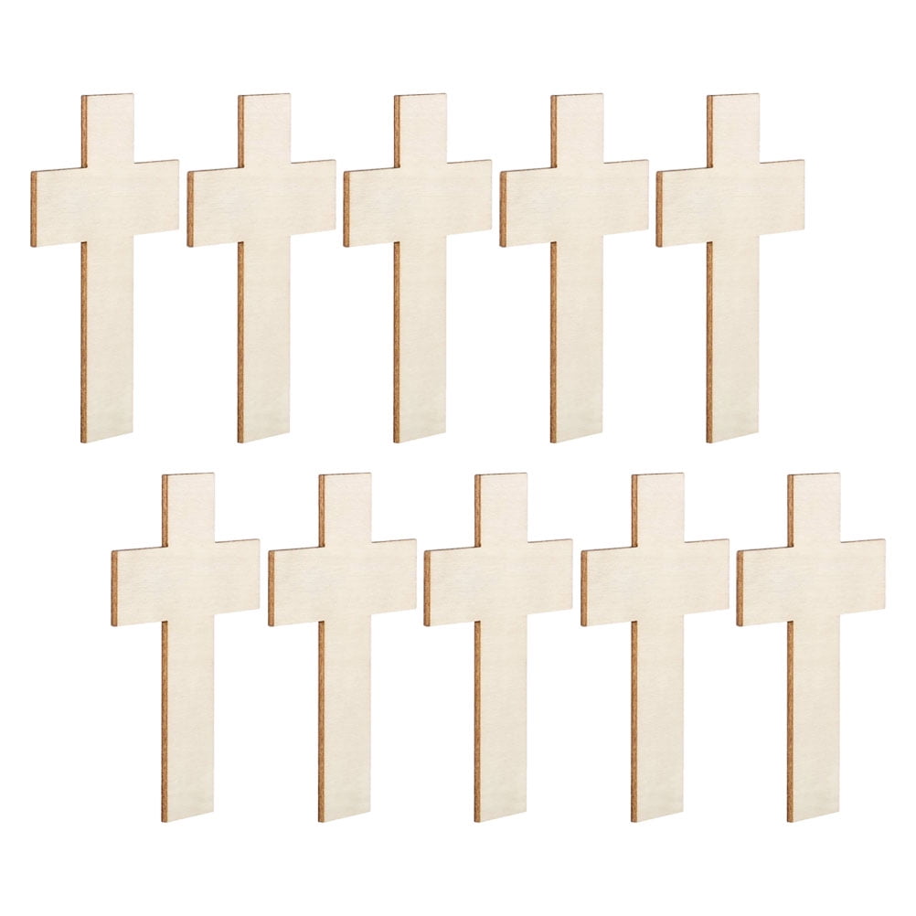 CIMAXIC Wooden Cross Shaped Craft Pieces for DIY Decor Perfect for ...
